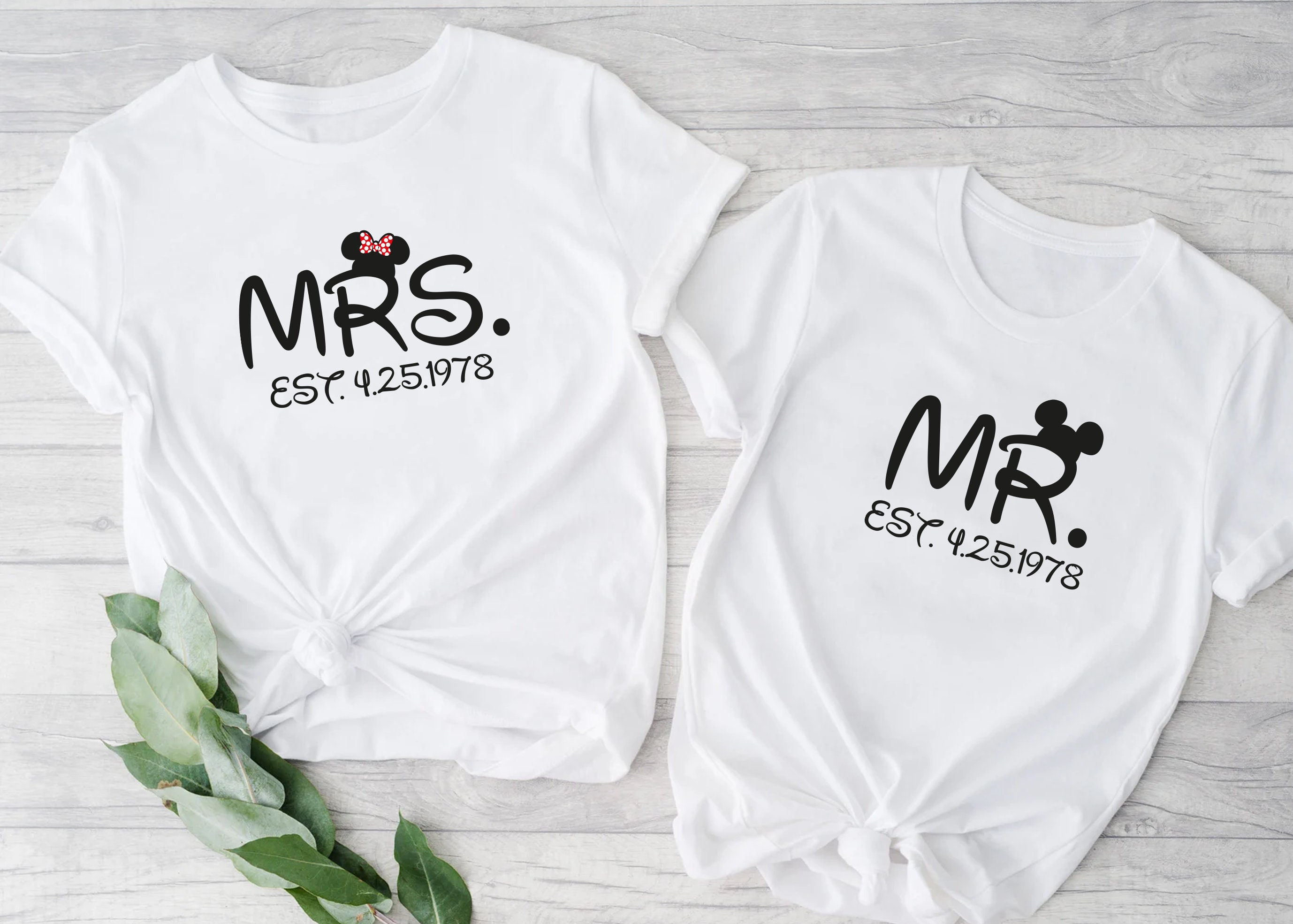 Custom Mr. And Mrs. T-shirt, Couple Disneyland Shirt, Hubby - Inspire ...