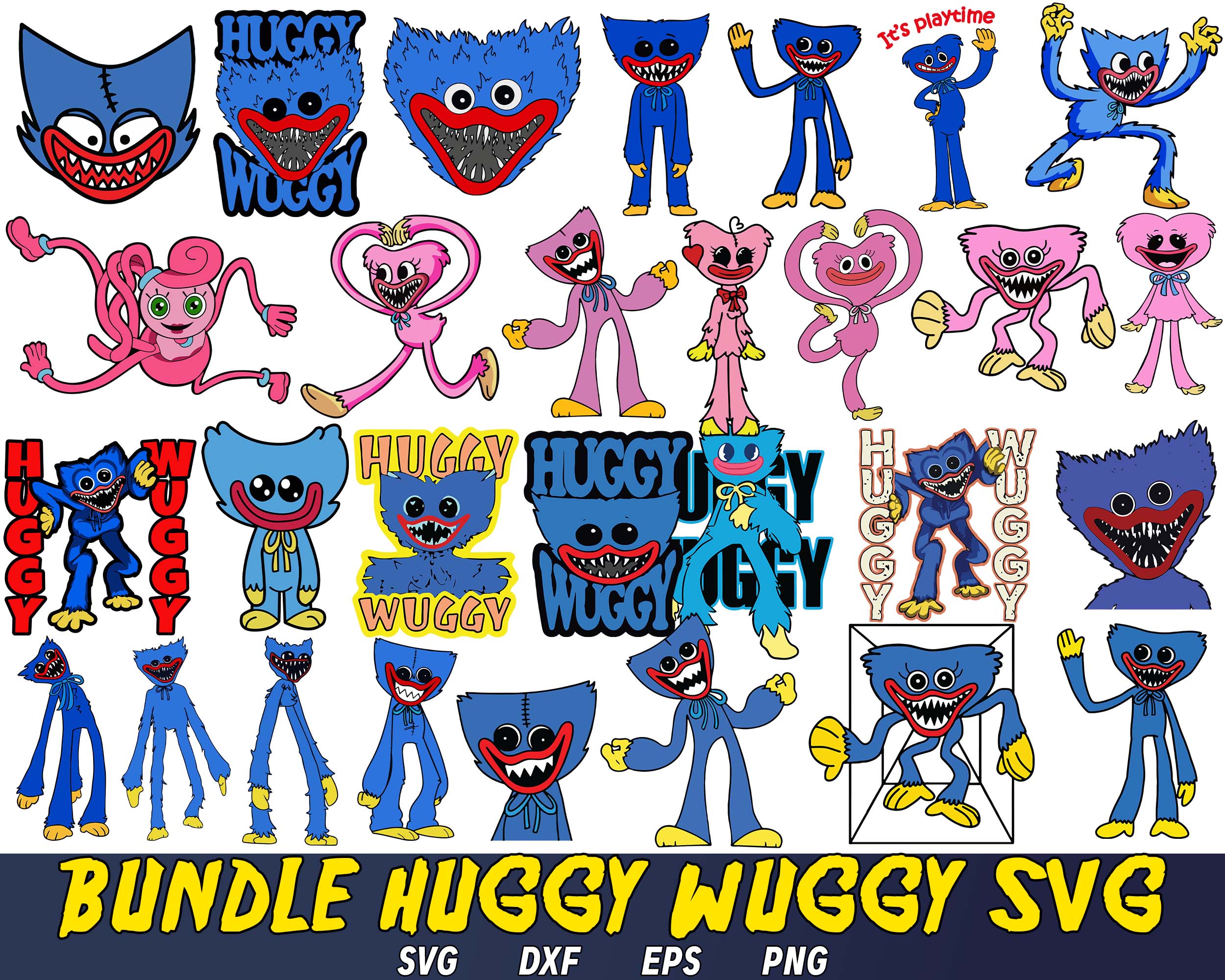 200 Mega Bundle Huggy Wuggy SVG - Inspire Uplift