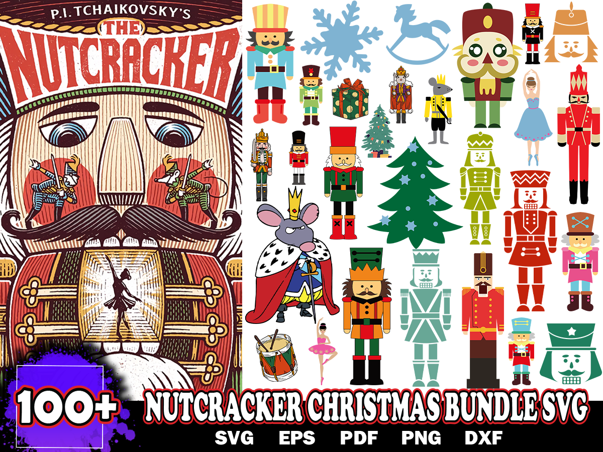 100 Nutcracker Christmas Bundle Svg, Christmas Svg, Christma | Inspire ...