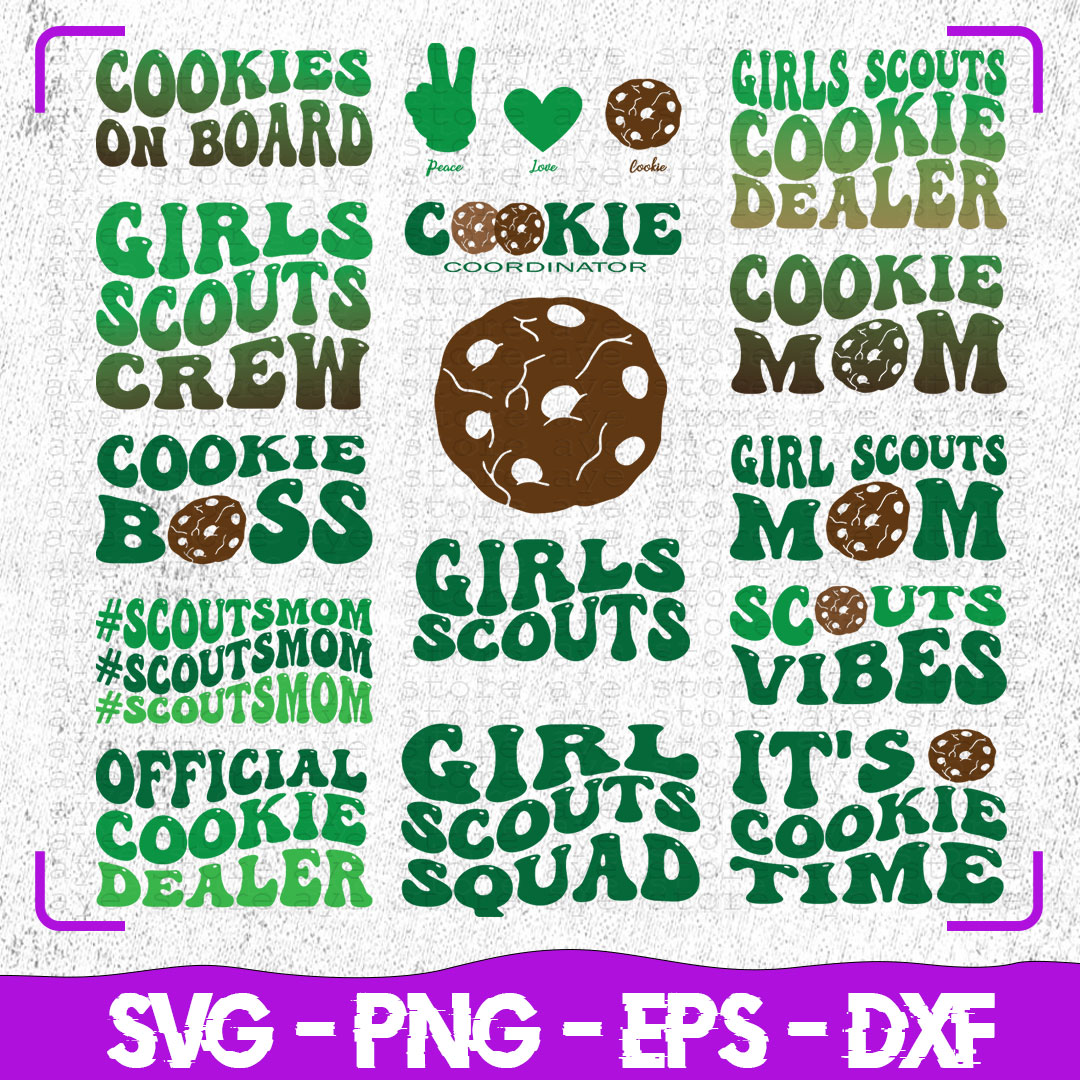 Girl Scout Cookies SVG Bundle, Girl Scout Mom svg, Girl Scou | Inspire ...