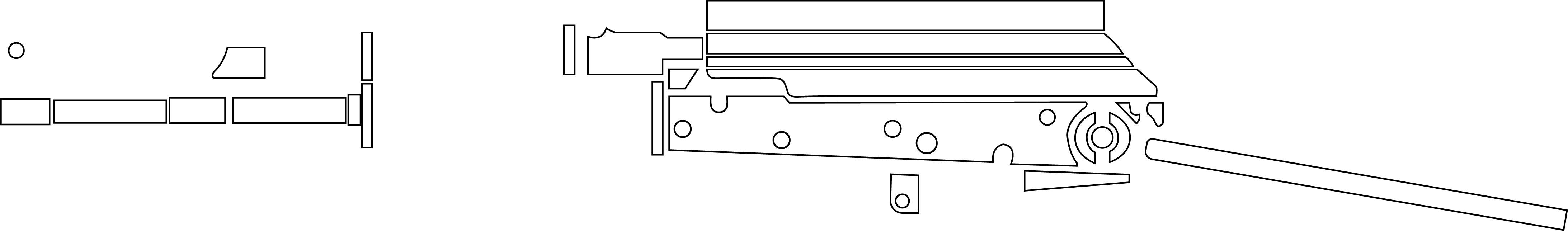 Ak 47 Gun v2 engraving template, blank template, custom temp - Inspire ...