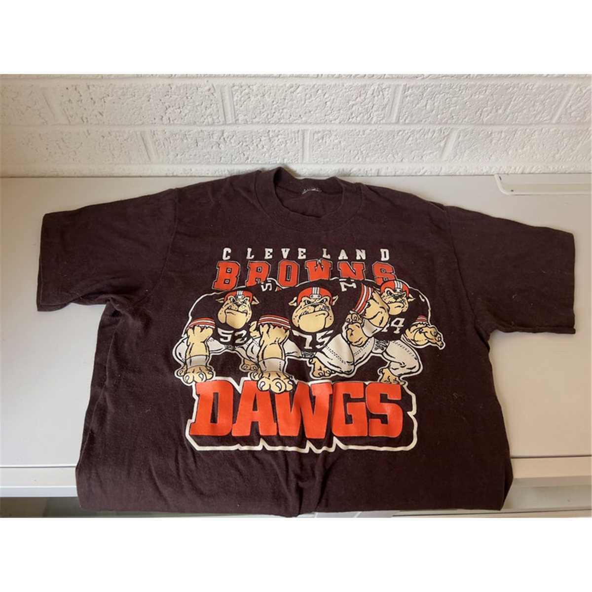 Vintage Cleveland Browns Dawgs Tee | 80s Football NFL T-Shir - Inspire ...