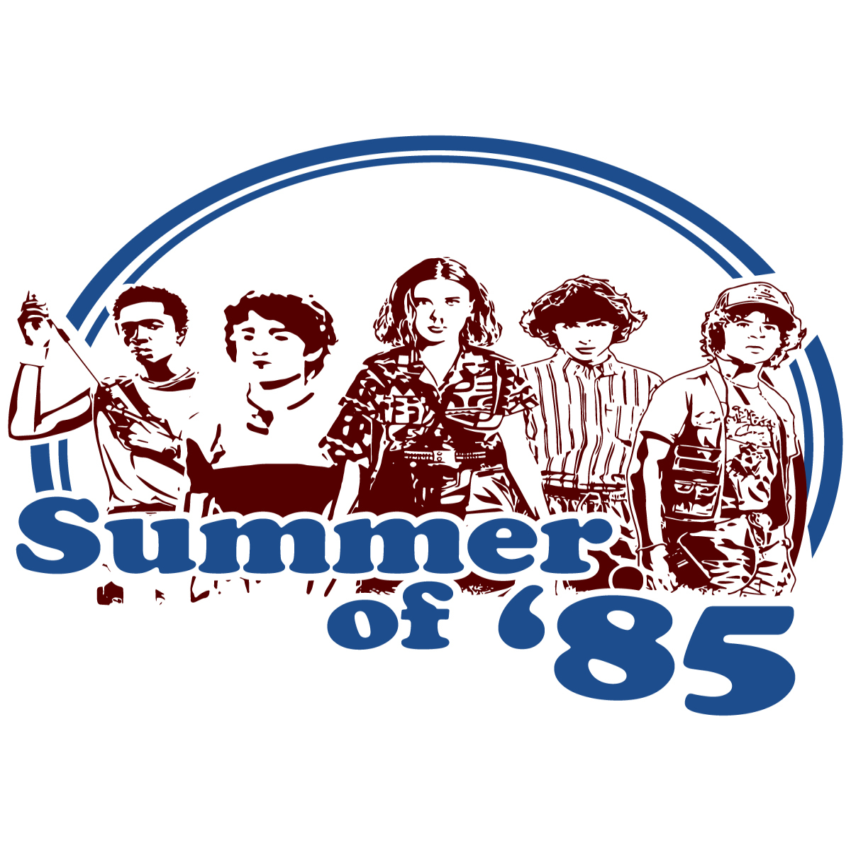 Summer Of 85 Svg, Hawkins Indiana Group Shot 1985 Svg | Inspire Uplift