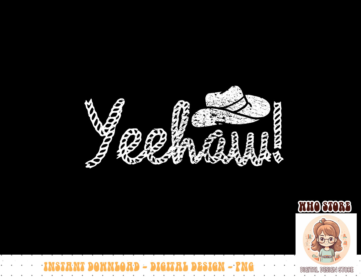 Vintage Yeehaw Cowboy Western Country png | Inspire Uplift