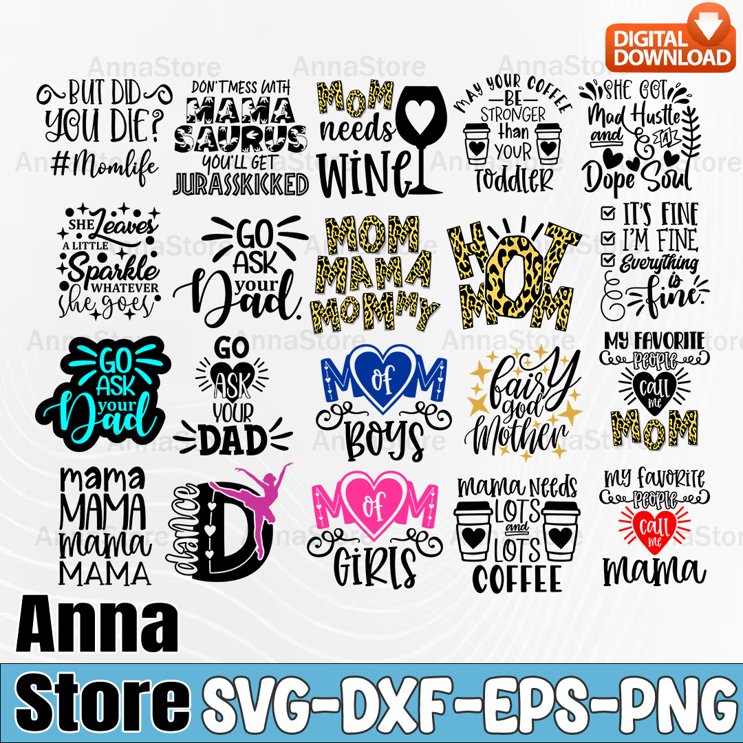 Mother's Day SVG Bundle,Mom Svg Bundle, Mom Svg, Mom Life Sv - Inspire ...