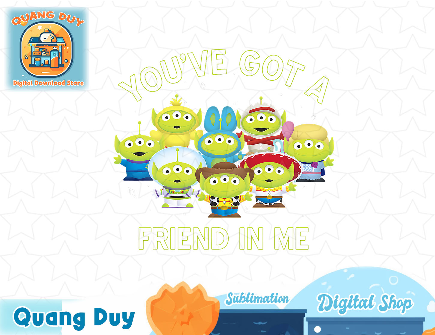 Disney Pixar Aliens Toy Story You ve Got A Friend In Me T-Sh | Inspire ...