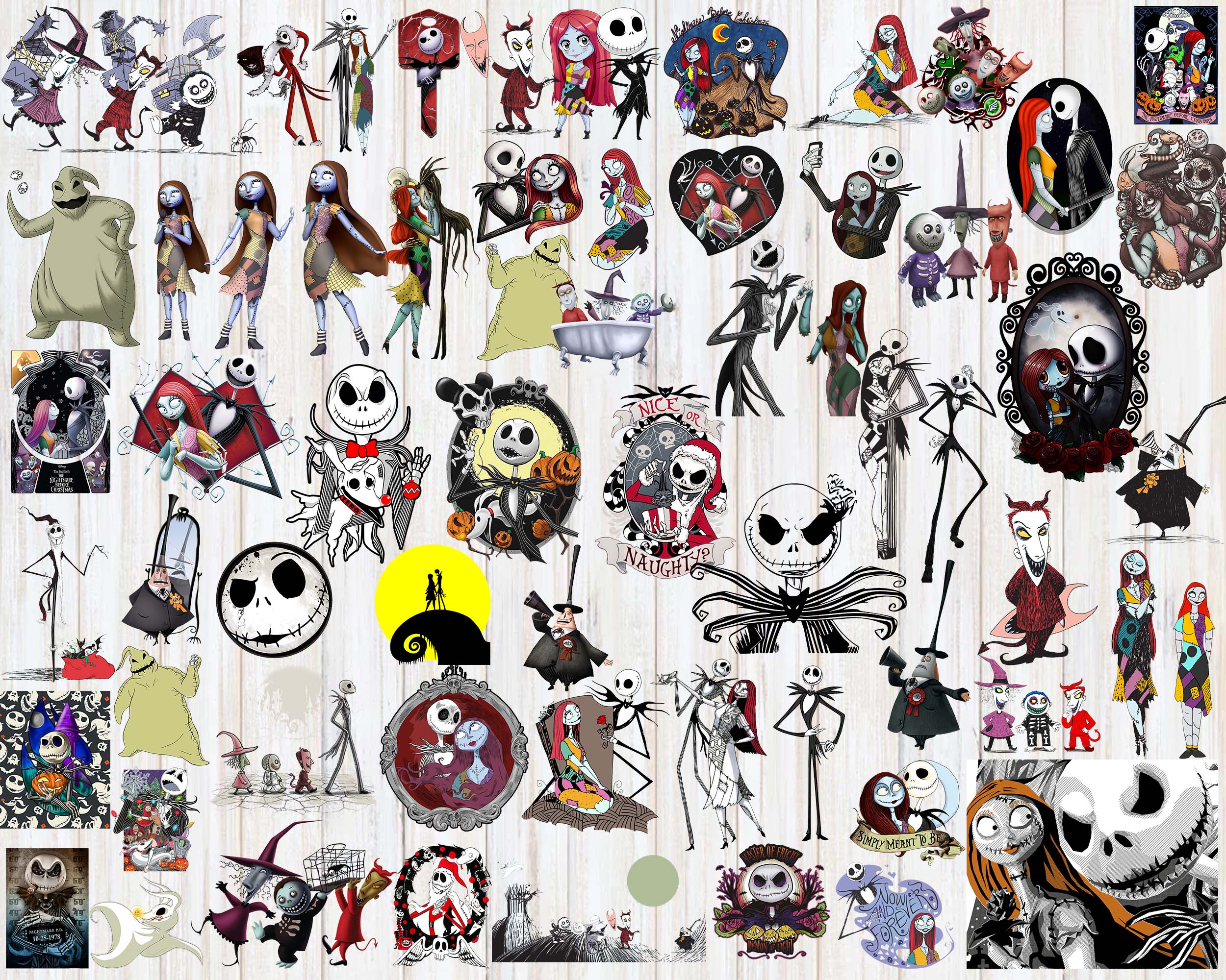 170 file Jack skellington bundle PNG, Digital Download | Inspire Uplift