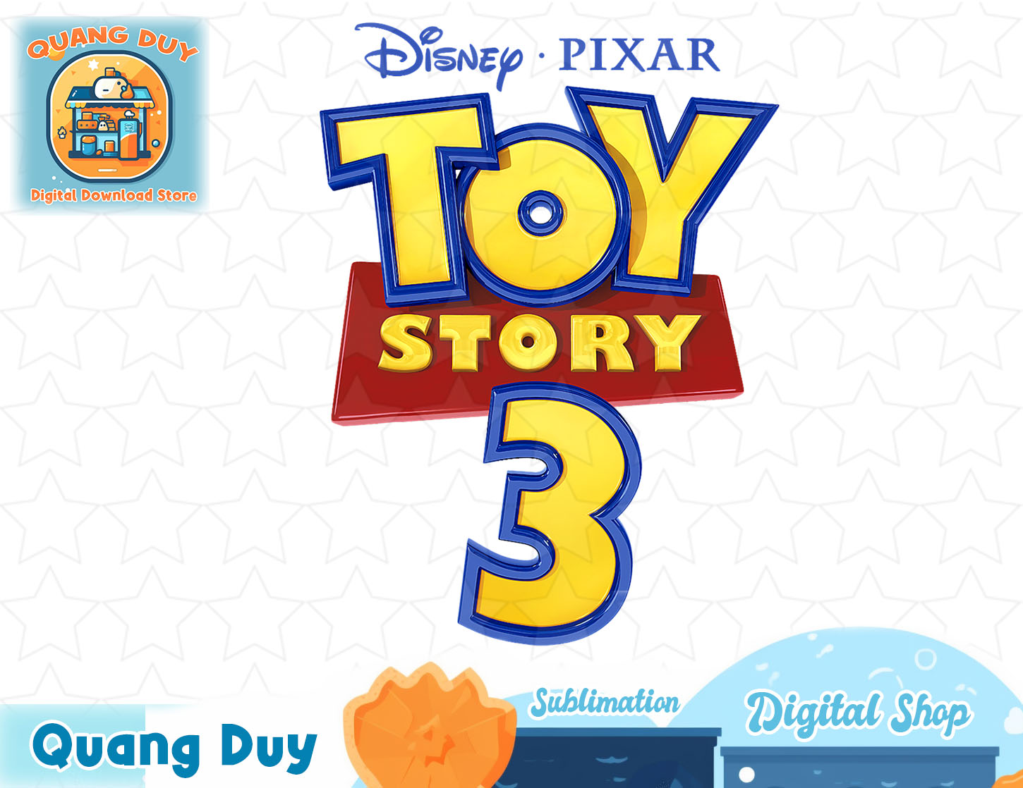 Disney Pixar Toy Story 3 Original Logo T-Shirt copy png | Inspire Uplift