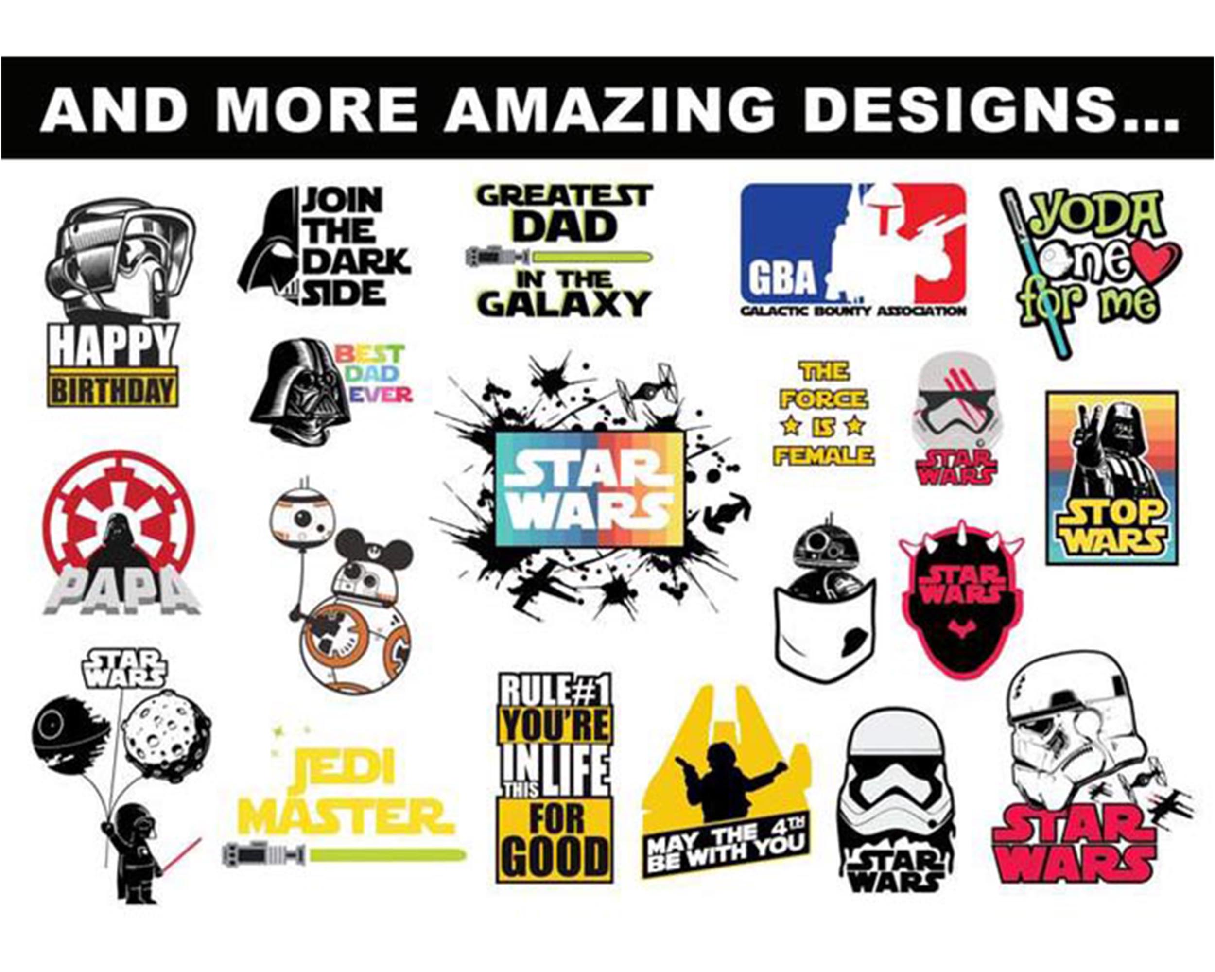 1800 file mega bundle star wars svg, Digital Download | Inspire Uplift