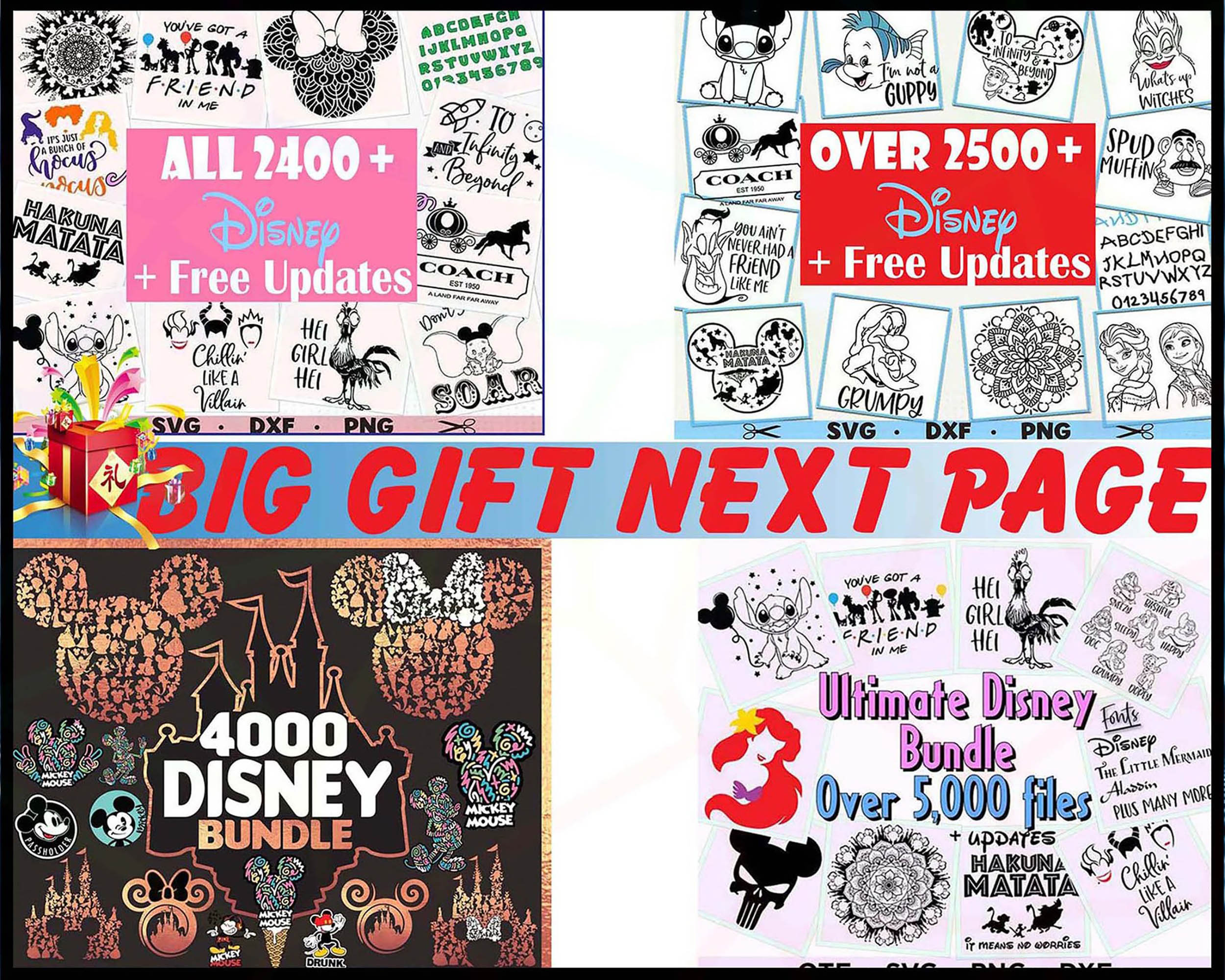 79k files Disney Svg dxf eps png , bundle disney , Digital D | Inspire ...