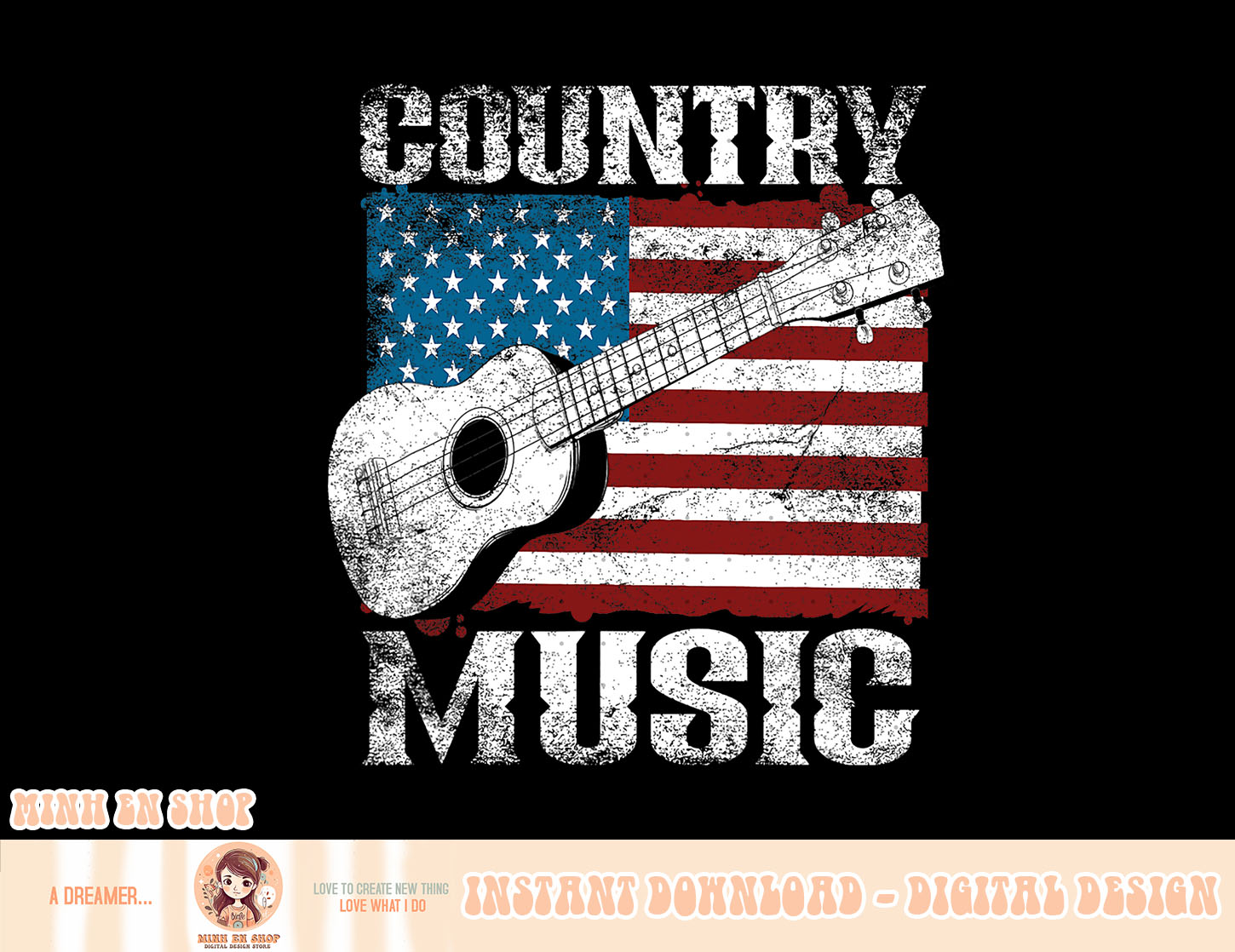 American Country Music Poster