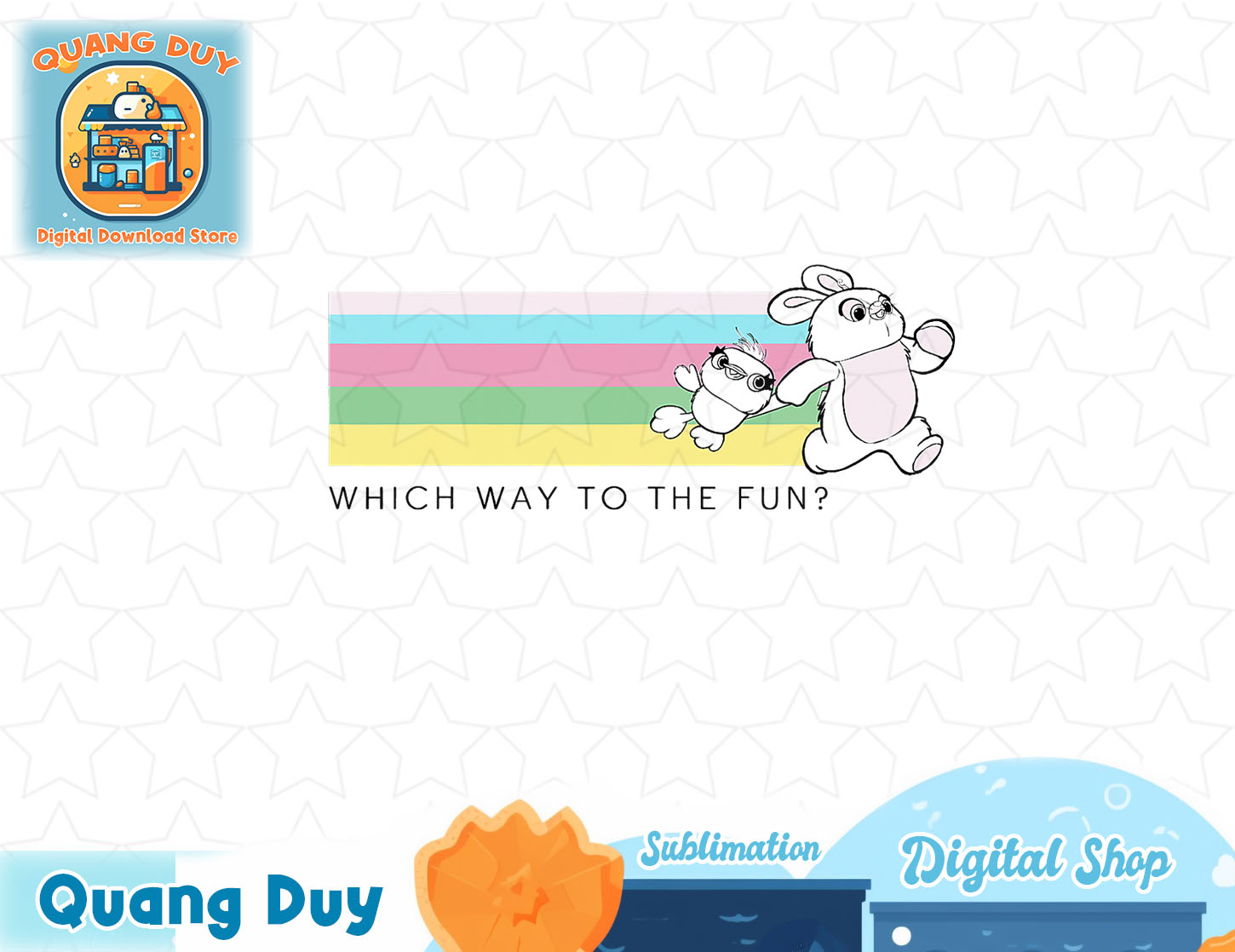 Disney Pixar Toy Story 4 Ducky & Bunny Way To The Fun T-Shir | Inspire ...