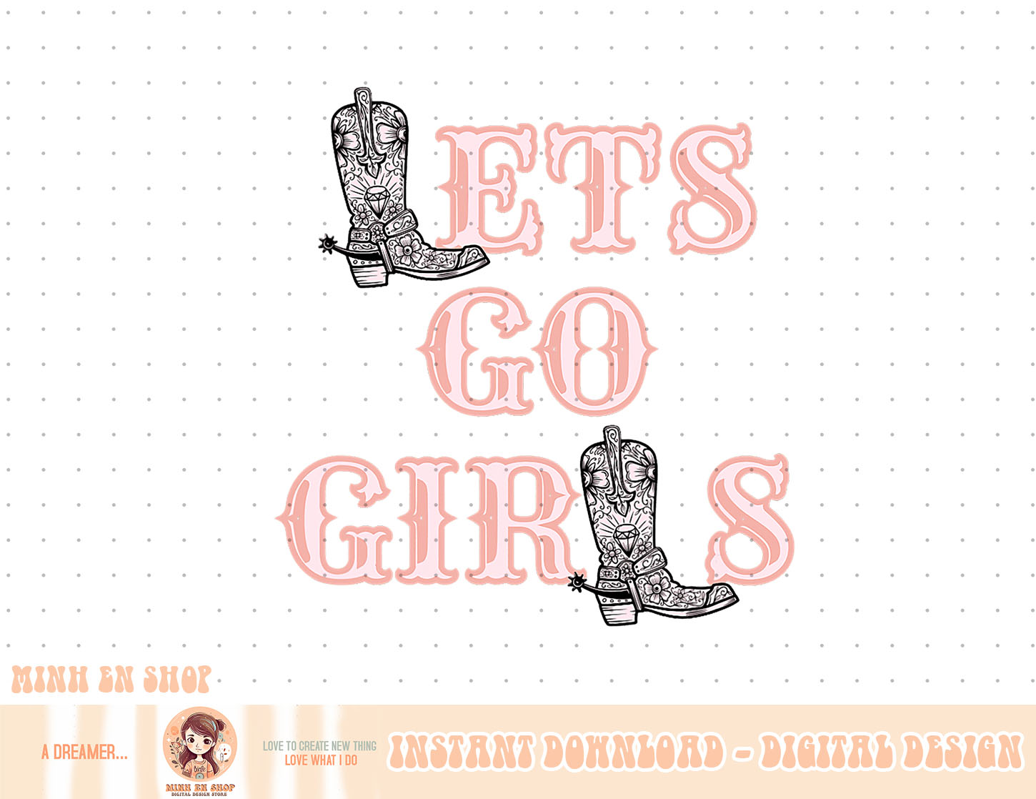 Lets Go Girls Vintage Western Country Cowgirl Boot Southern | Inspire ...