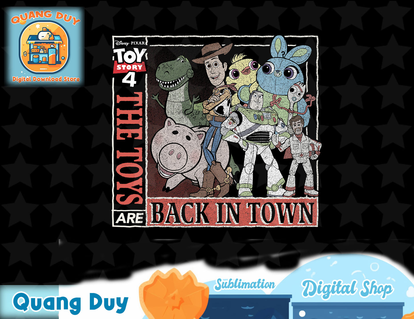 Disney Pixar Toy Story 4 Toys Are Back In Town T-Shirt copy | Inspire ...