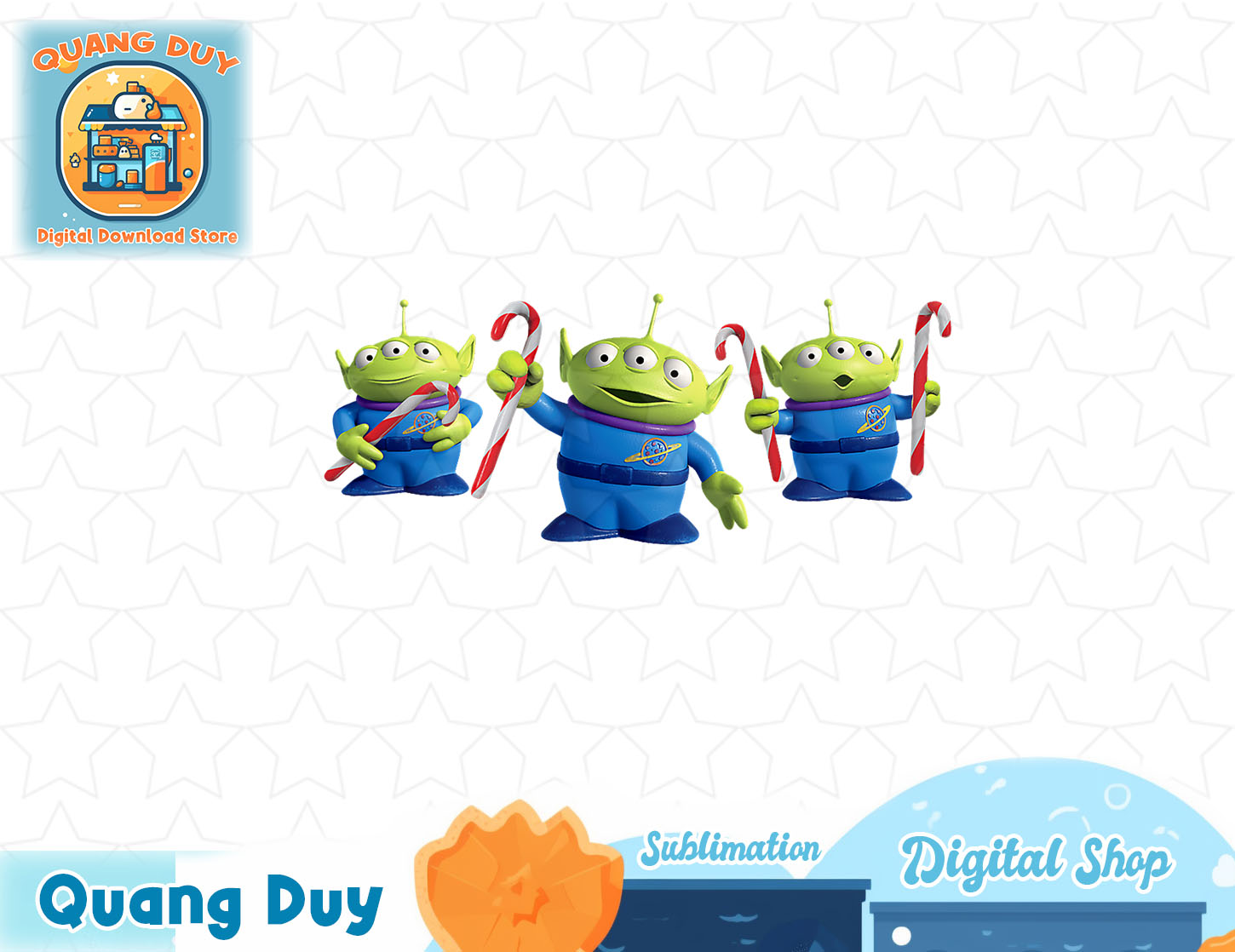 Disney PIXAR Toy Story Aliens Candy Canes Holiday T-Shirt co - Inspire ...