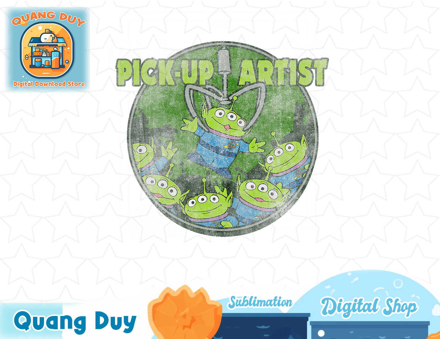 Disney Pixar Toy Story Aliens Pick-Up Artist Circle T-Shirt - Inspire ...