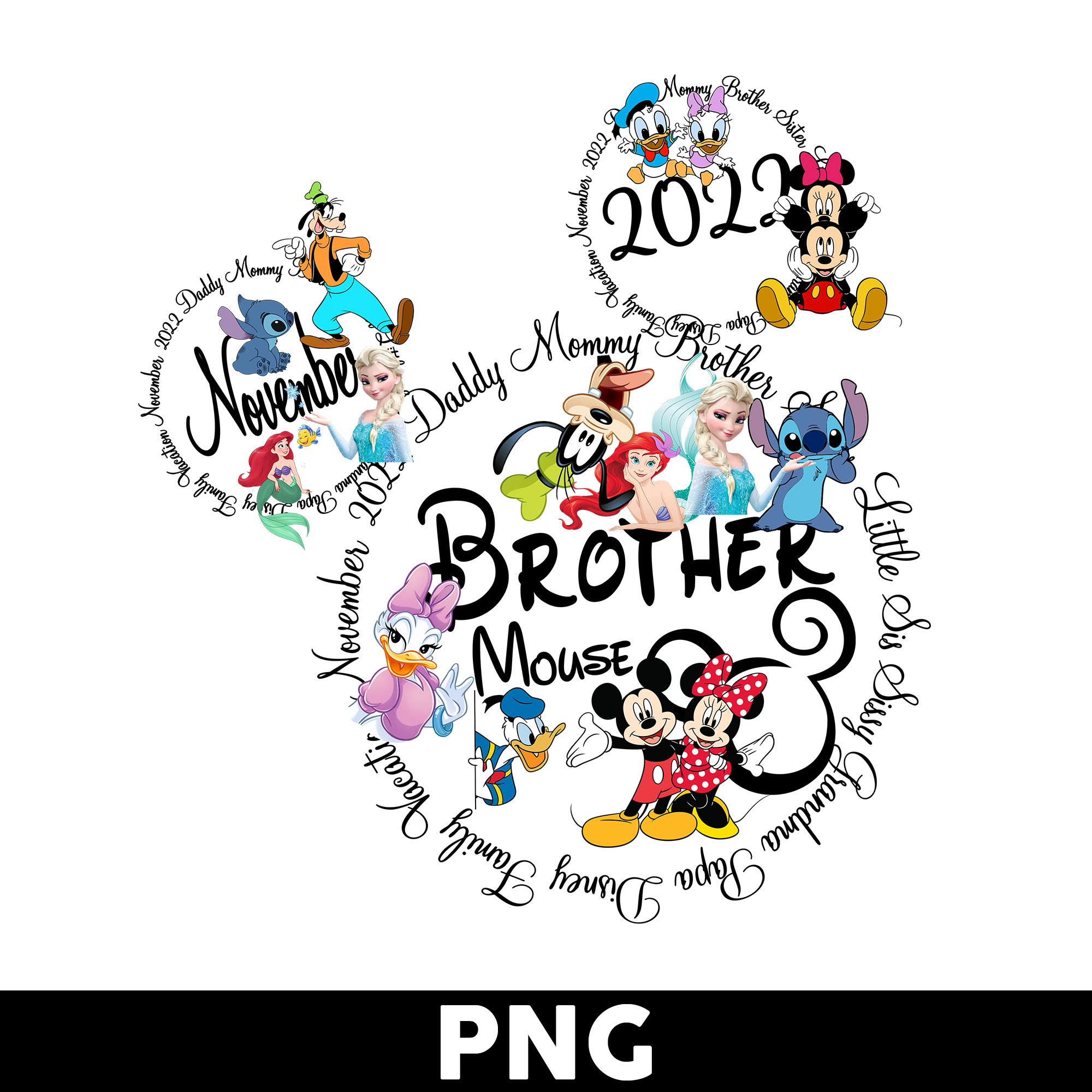Mickey And Minnie Mouse Png, Disney Brother Png, Disney Fami - Inspire ...