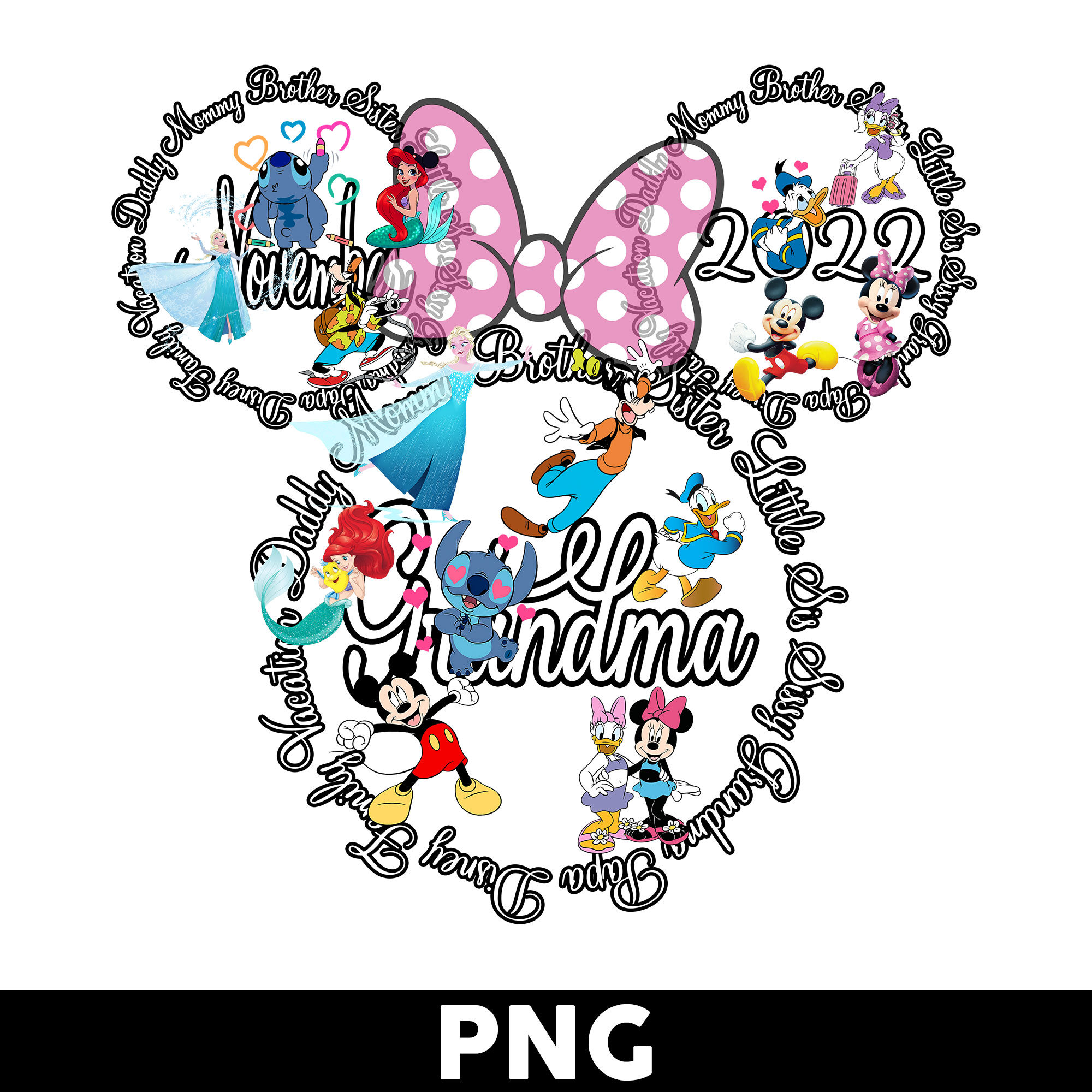 Disney 2022 Png, Mickey And Friends Png, Disney Grandma Png, | Inspire ...