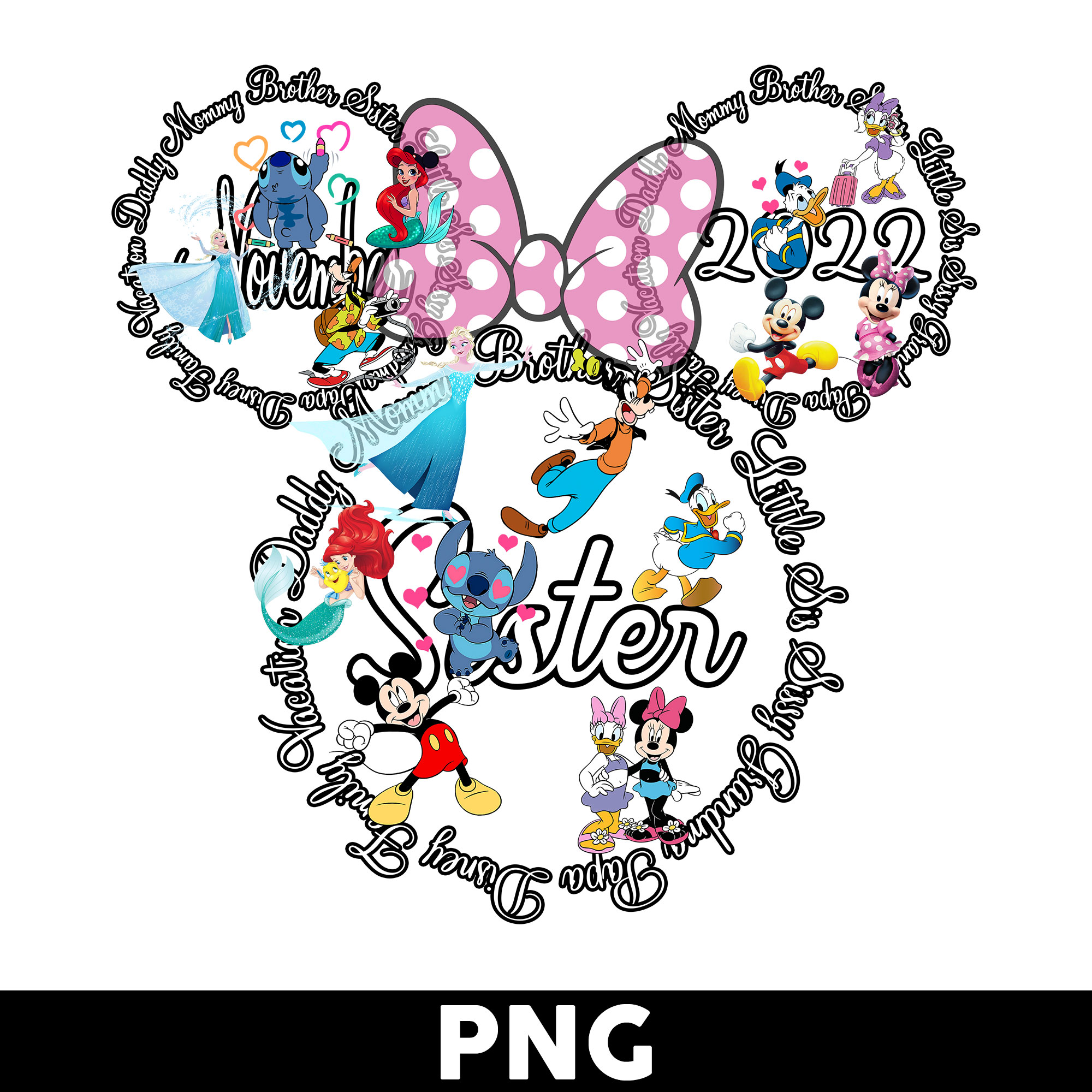 Disney 2022 Png, Mickey And Friends Png, Disney Sister Png, | Inspire ...