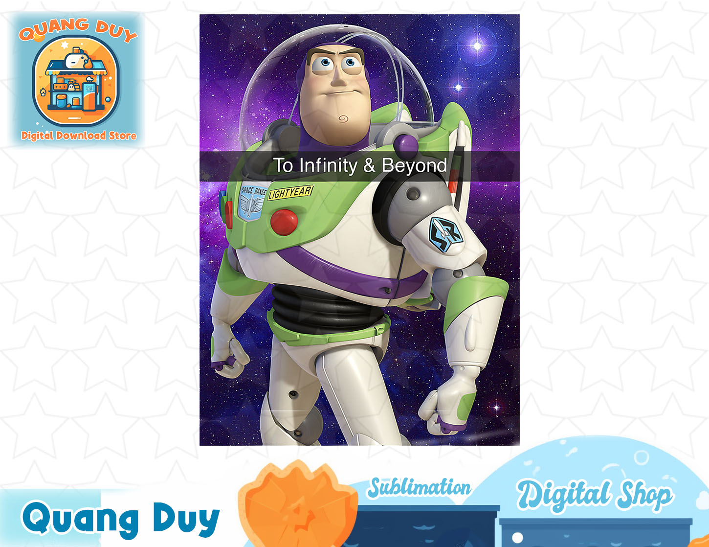 Disney Pixar Toy Story Buzz Lightyear To Infinity & Beyond T - Inspire ...