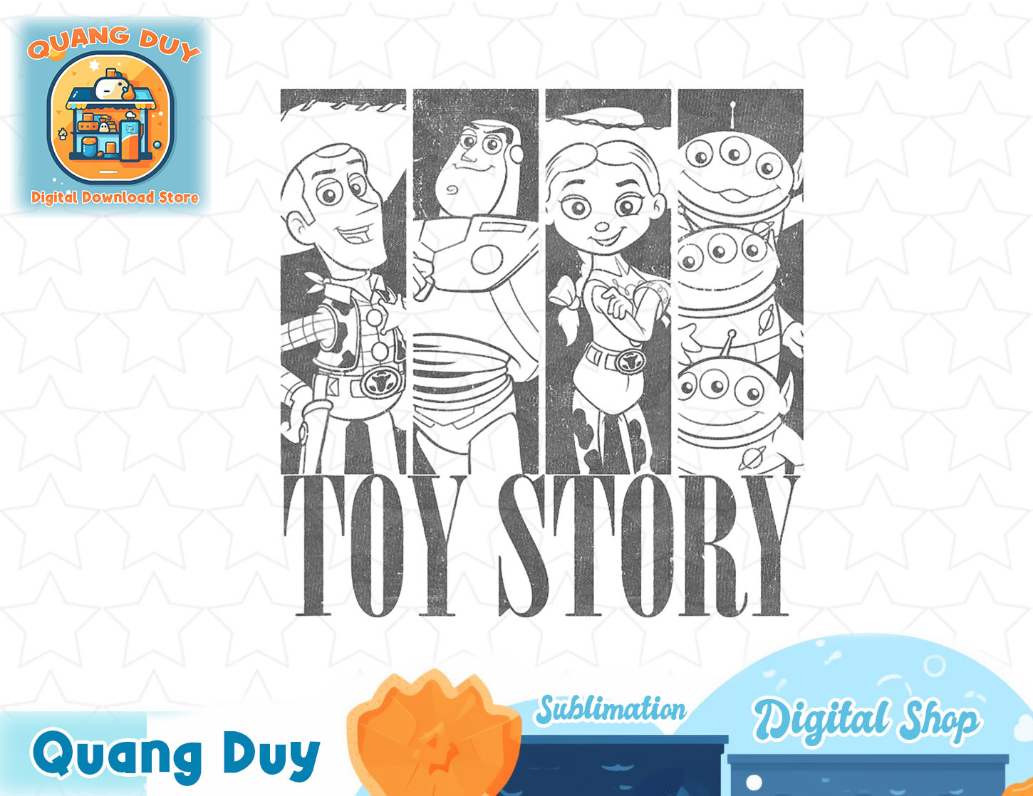 Disney Pixar Toy Story Group Shot Portrait Line Up Boxed T-S - Inspire ...