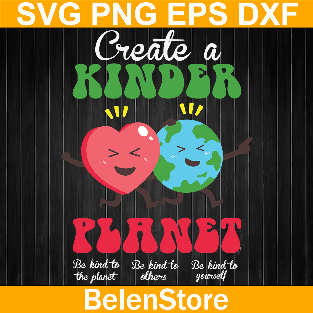 Retro Be Kind Planet Svg, Save Earth Day Svg, Groovy Environ - Inspire ...