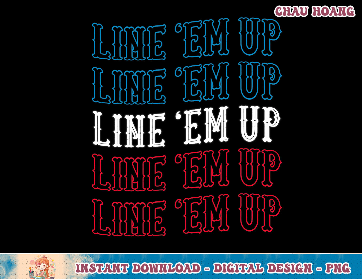 Line Em Up Cute Country Western Cowgirl Red White And Blue T | Inspire ...