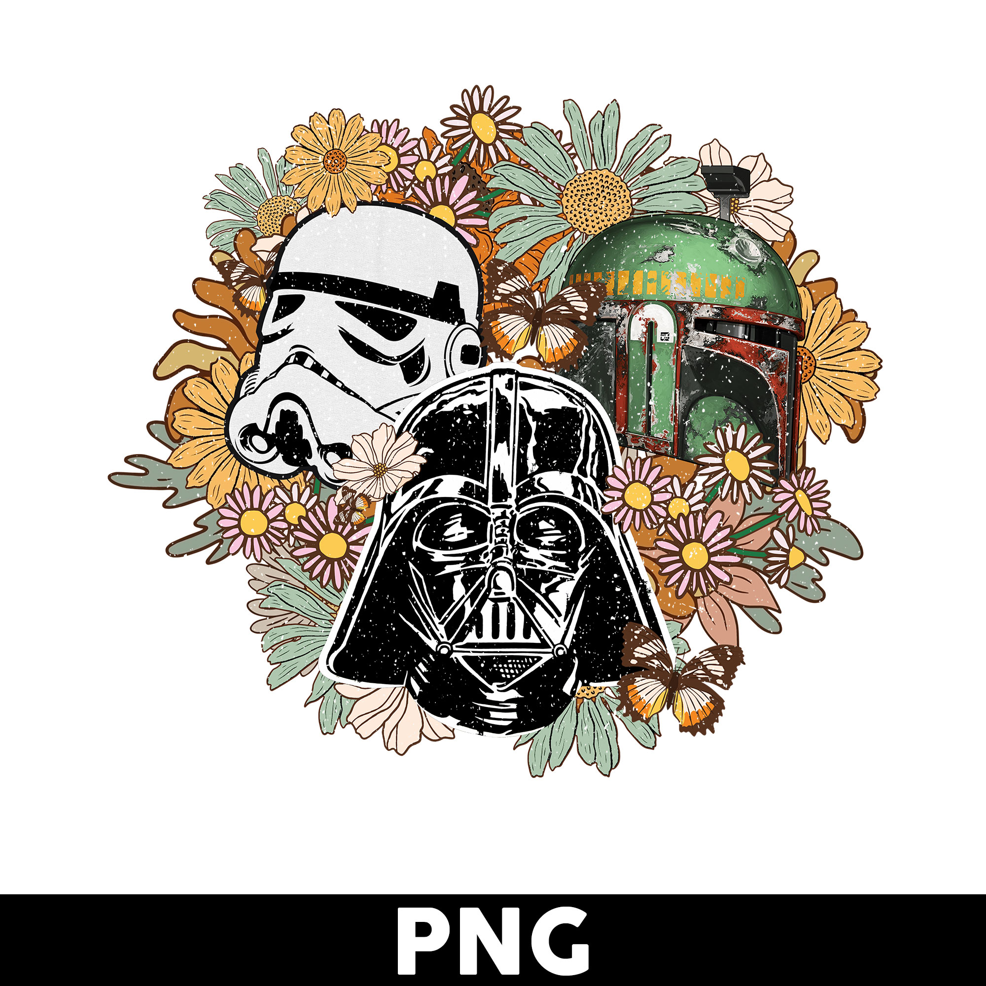 Star Wars With Flower Png, The Mandalorian Png, Star Wars Pn - Inspire ...