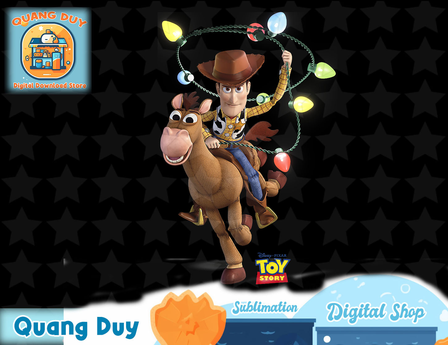 Toy Story Woody And Bullseye