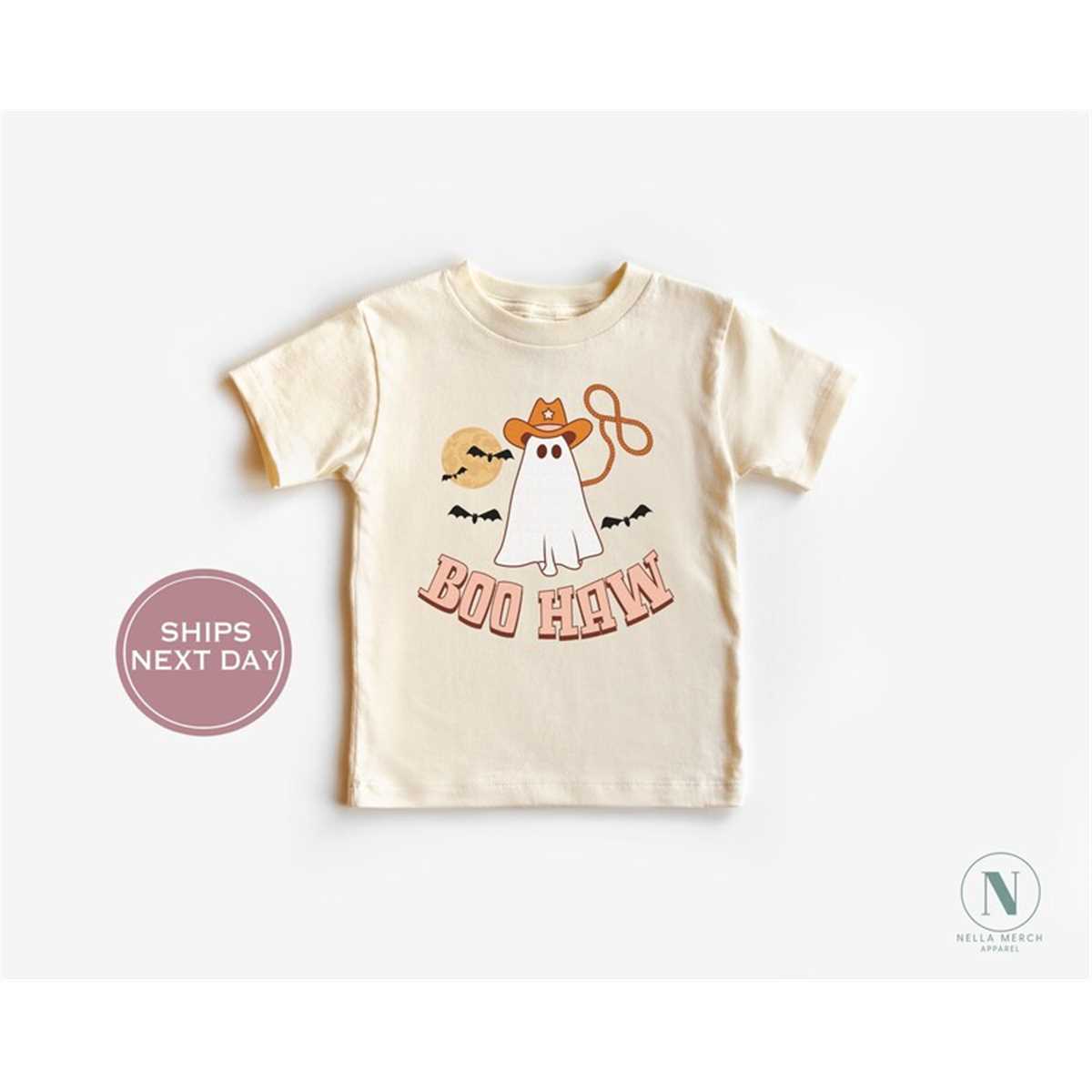 Halloween Boo Haw Toddler Shirt - Retro Halloween Kids Shirt - Inspire ...