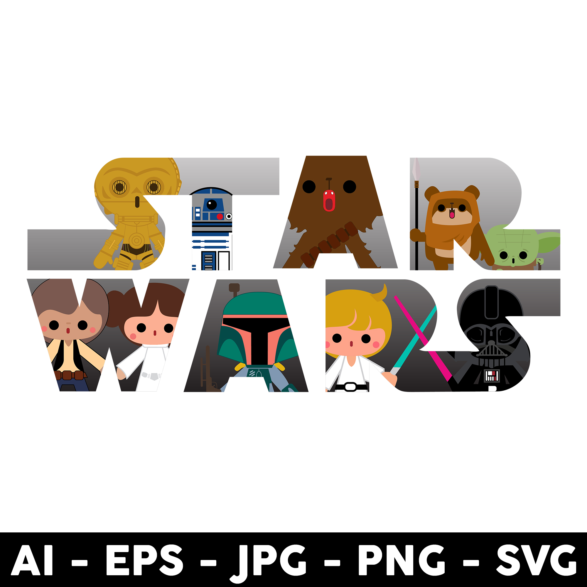 Star Wars Logo Png, Star Wars Character Png, Baby Yoda Png, | Inspire ...