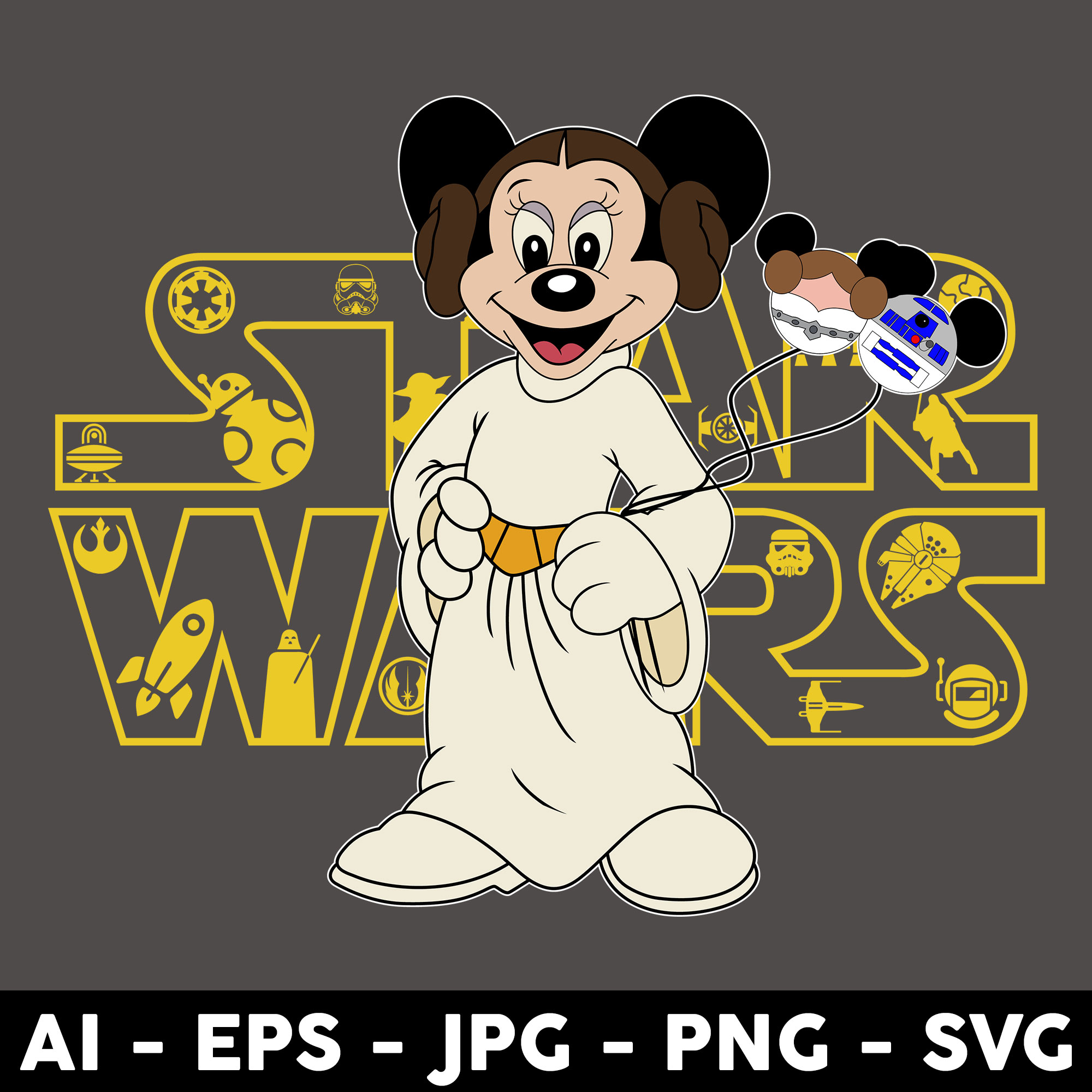 Mickey Star Wars Svg, Mickey Mouse Svg, Mickey Svg, Star War | Inspire ...