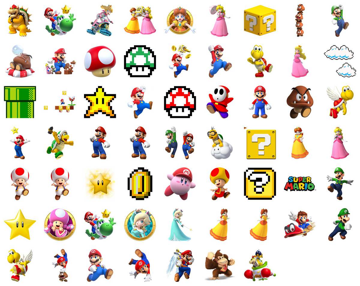 CARTOON PNG BUNDLE, M-ARIO GAME DESIGN PNG, SUPER GAME PNG, - Inspire ...