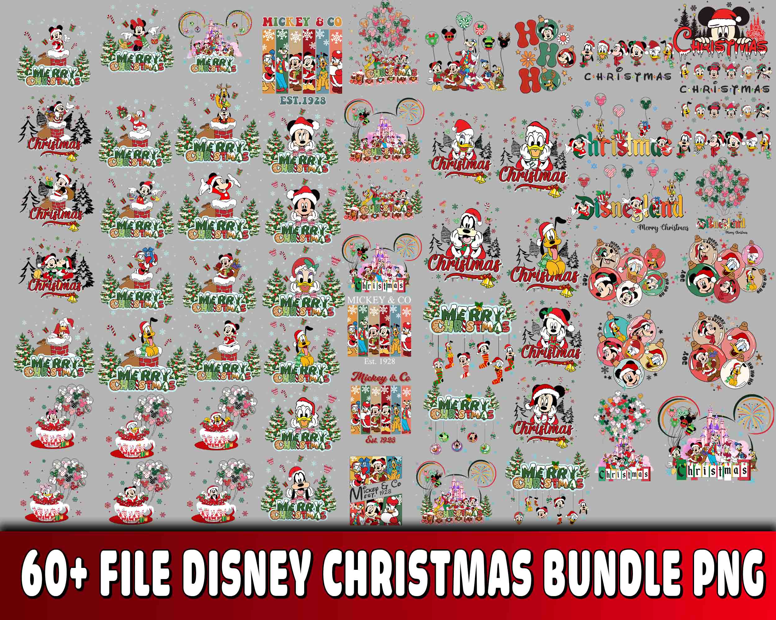 Disney Christmas Characters Wallpaper