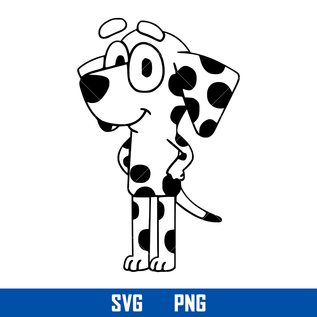 Bluey Chloe Svg, Chloe Dog Svg, Bluey Svg, Cartoon Svg, Png | Inspire ...