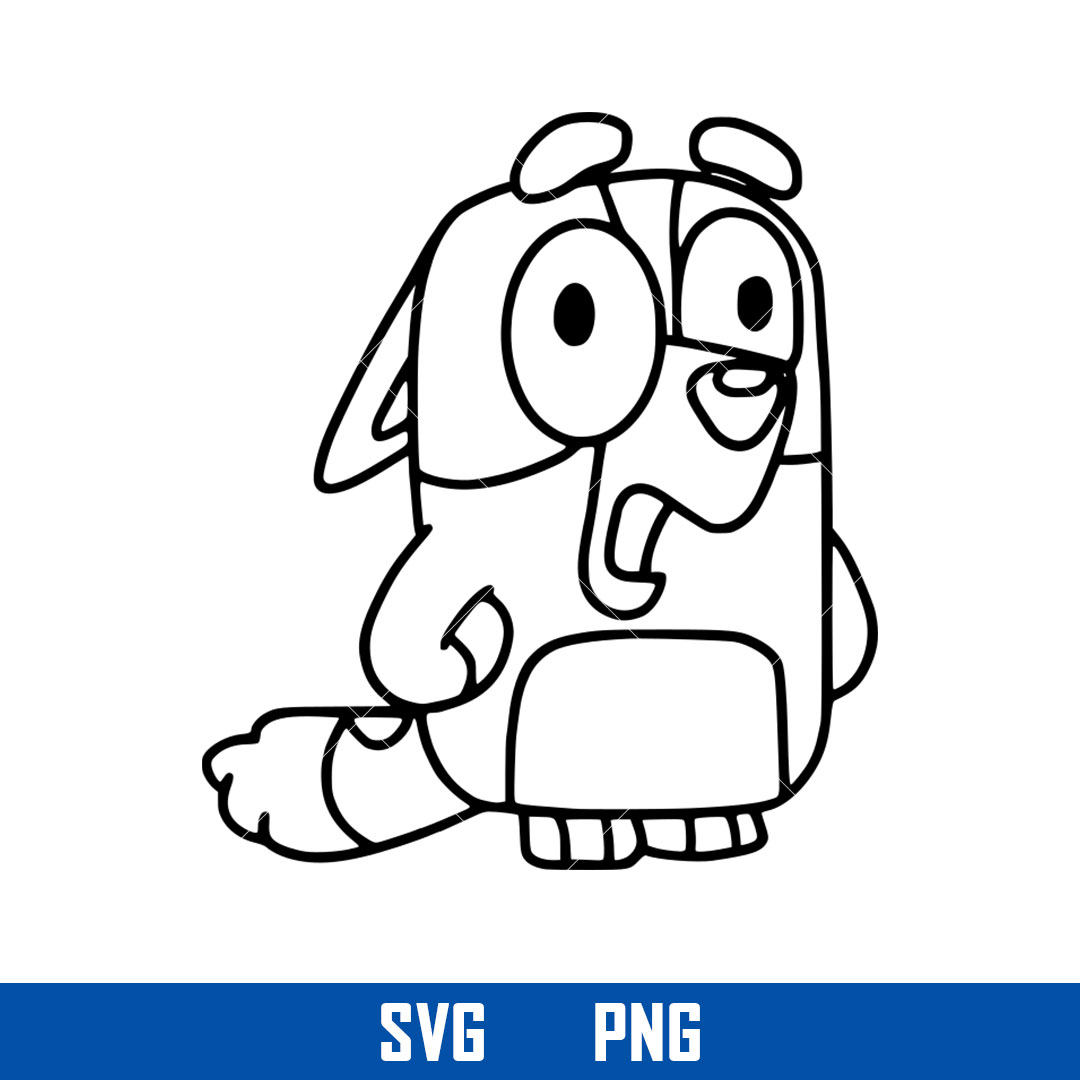 Penguin Bingo Outline Svg, Bluey Bingo Svg, Bluey Svg, Carto | Inspire ...