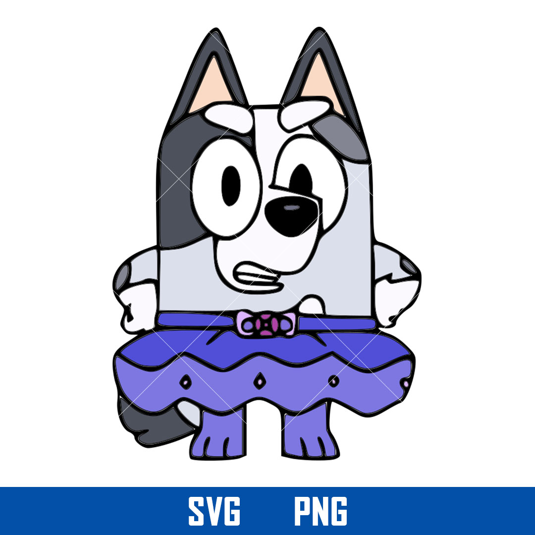Tutu Muffin Svg, Bluey Muffin Svg, Bluey Svg, Cartoon Svg, P | Inspire ...