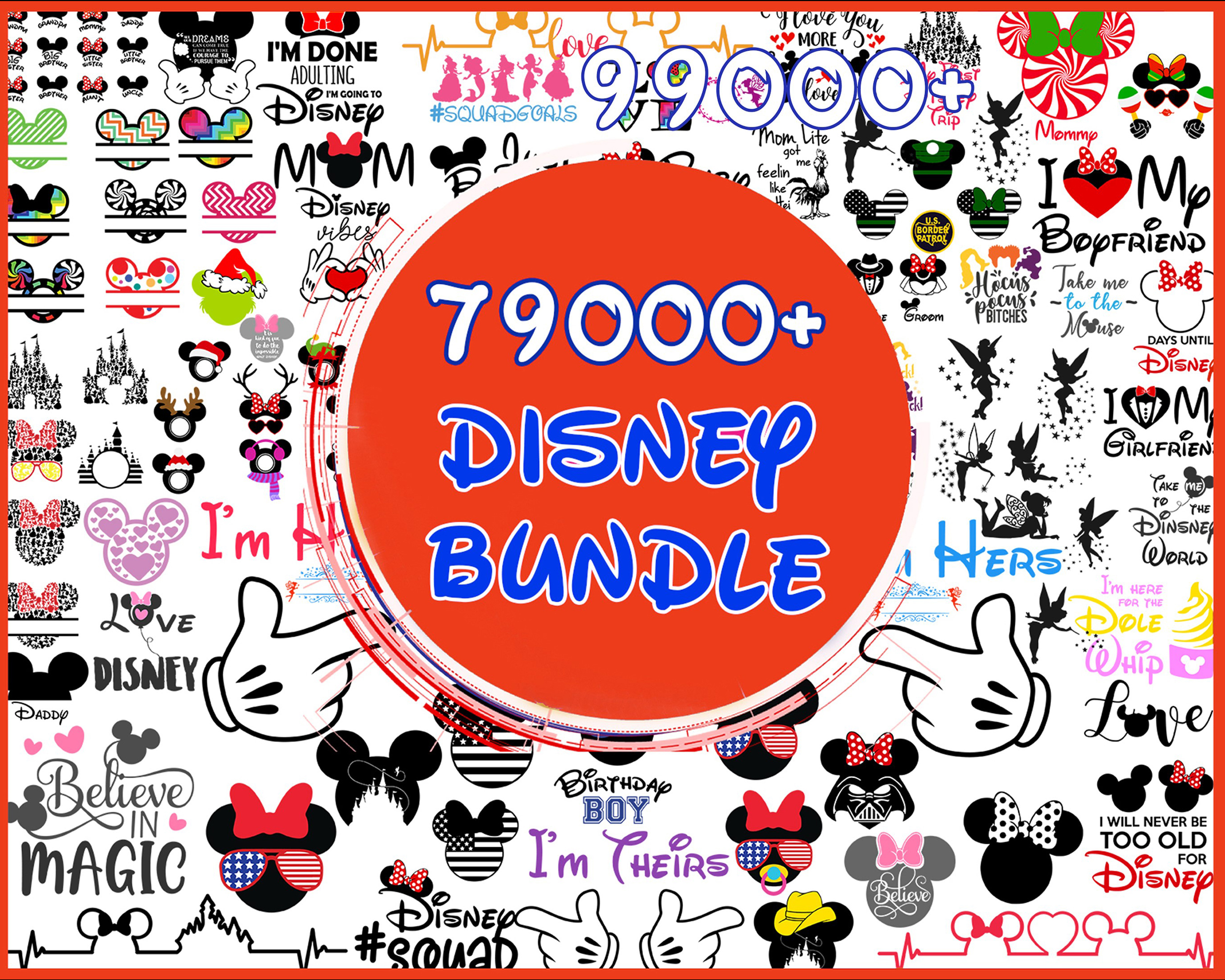 79k files Disney Svg dxf eps png , bundle disney , Digital D | Inspire ...