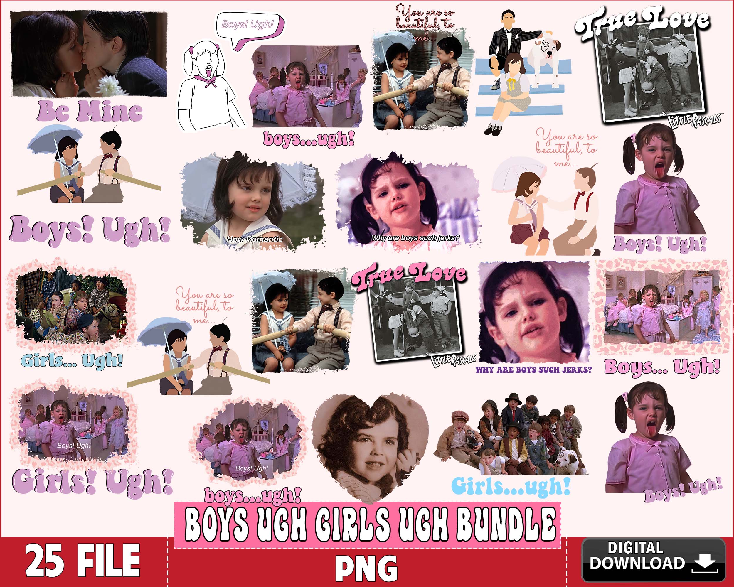 25 file Boys Ugh Girls Ugh bundle PNG | Inspire Uplift