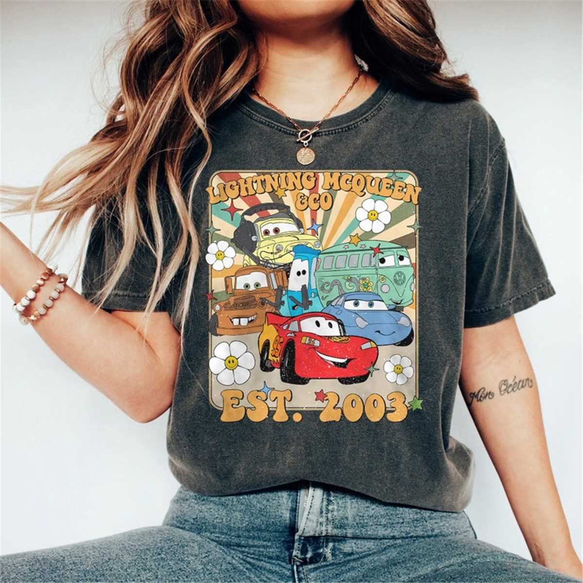Retro Disney Lightning McQueen and Co 2003 Shirt, Vintage Di | Inspire ...