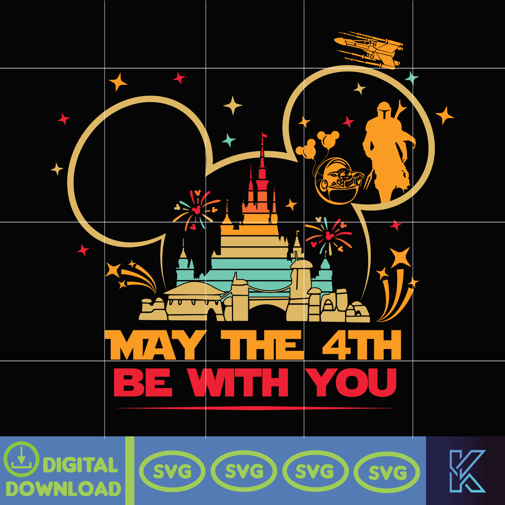 May The 4th Be With You Png Svg, Television Series, Space Tr - Inspire ...