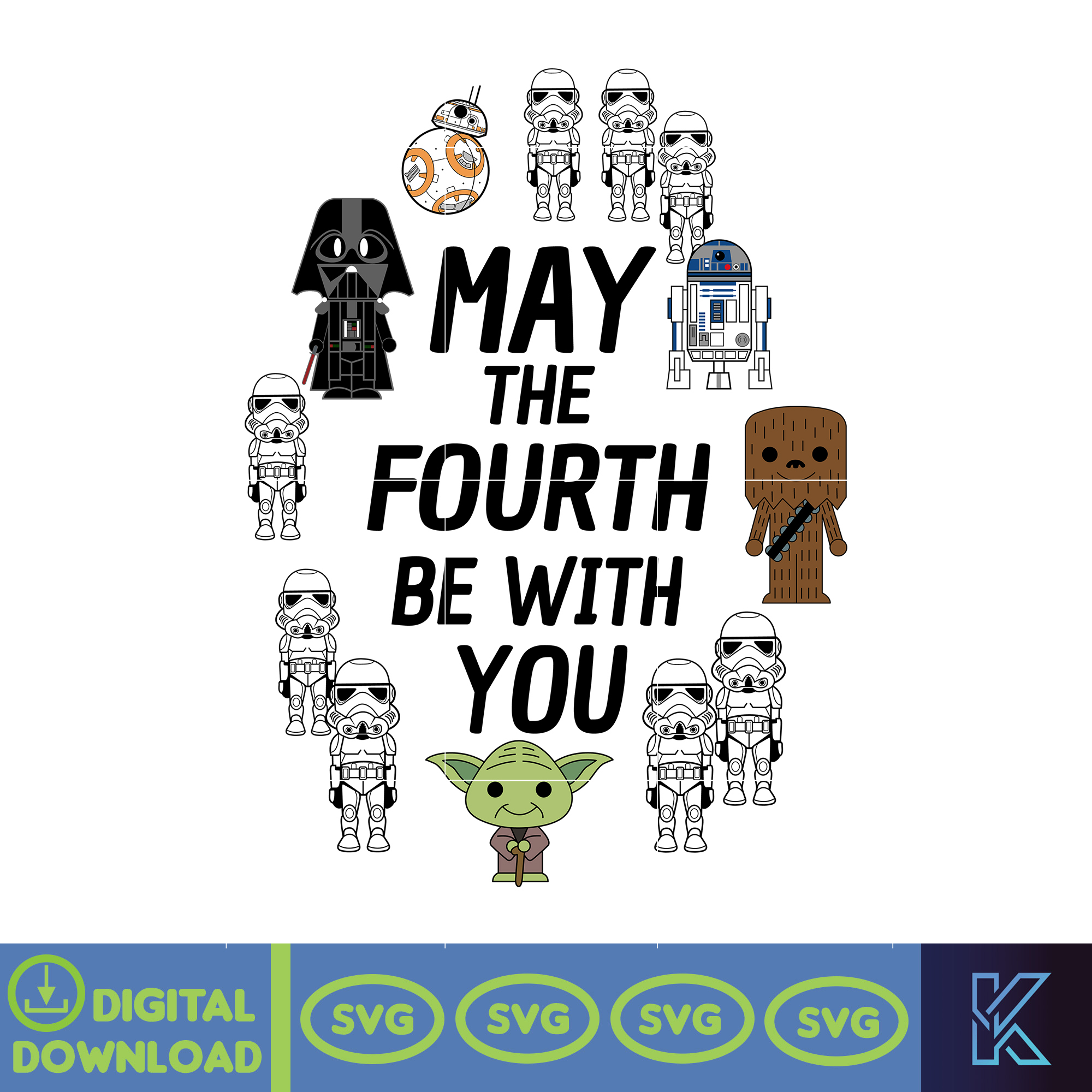 May The 4th Be With You Png Svg, Television Series, Space Tr | Inspire ...