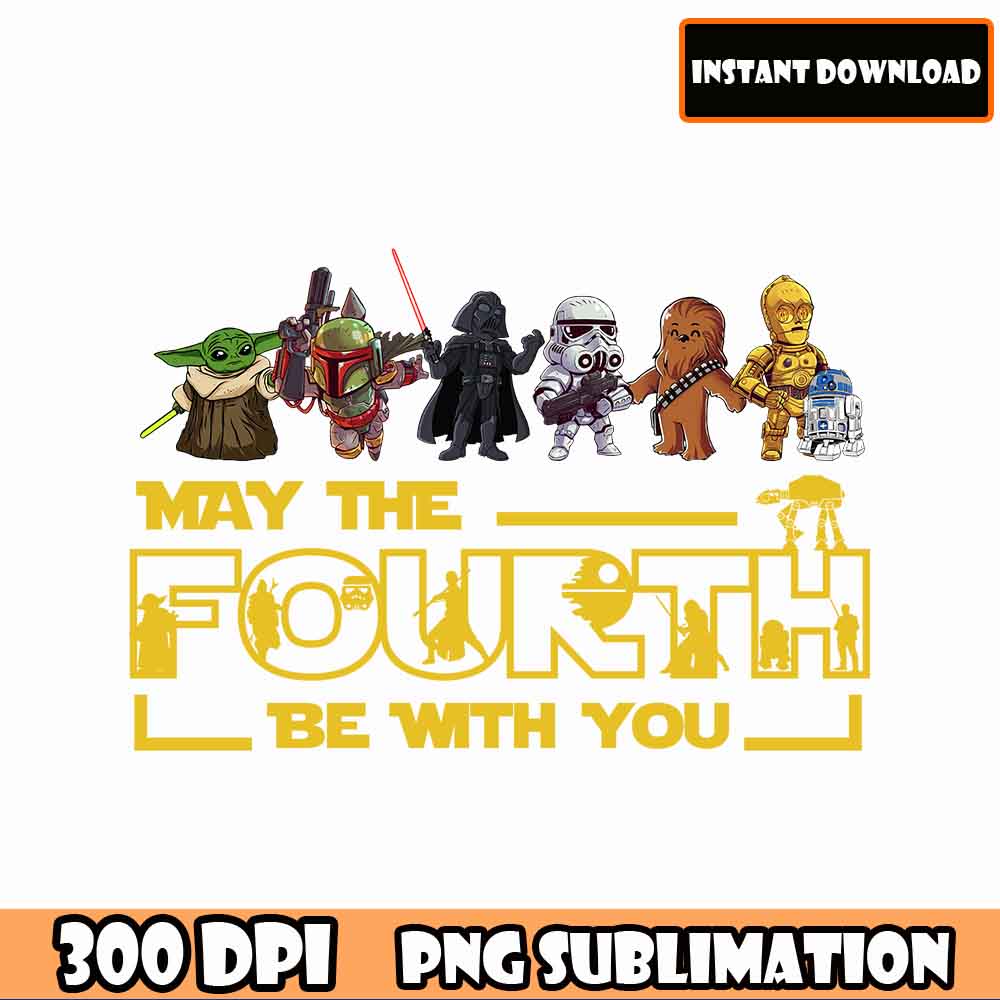 Retro May The Fourth Be With You Svg Png Sublimation, May th | Inspire ...