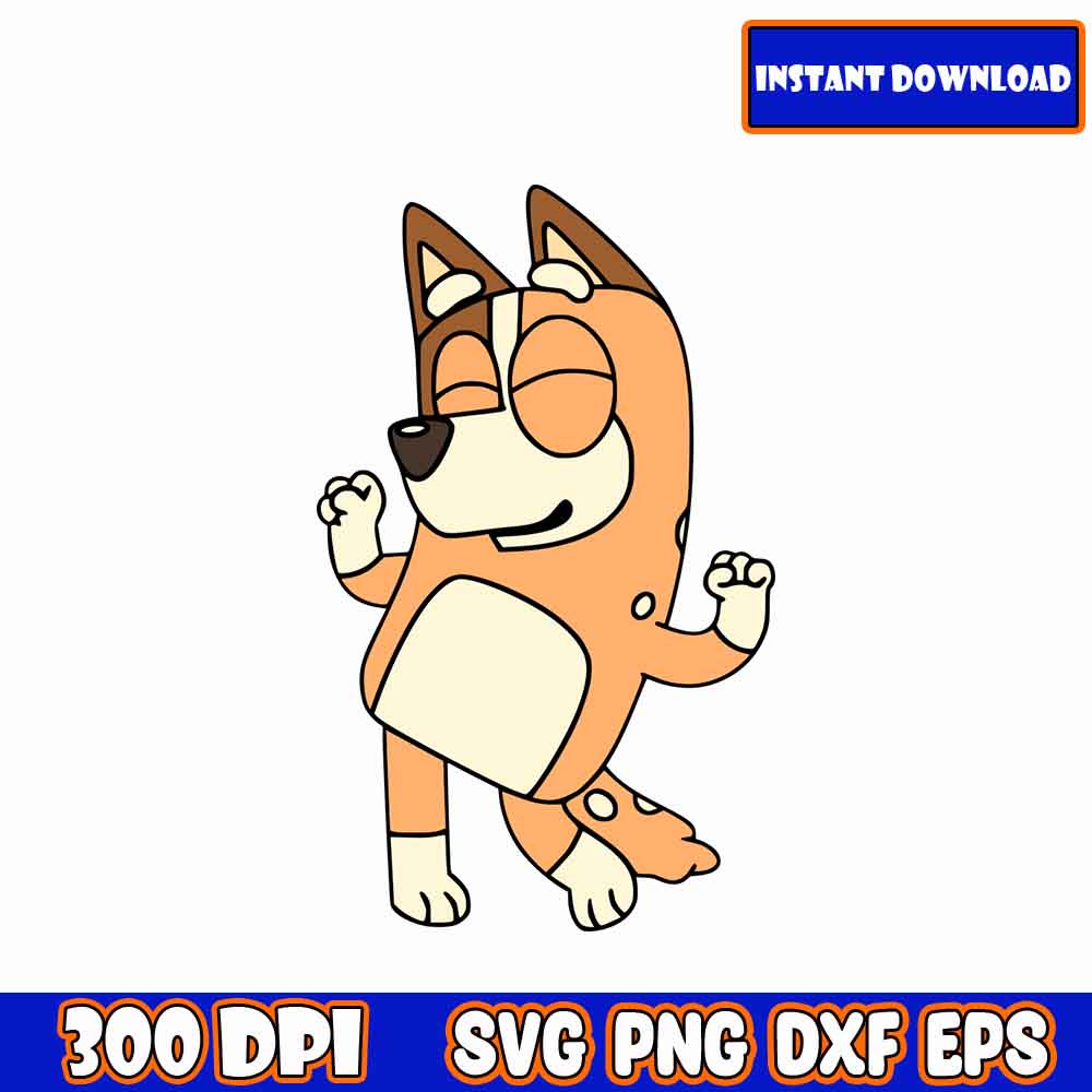 Dancing Mum Bluey Svg Bundle, Svg, Pdf, Png, Cricut, Silhoue | Inspire ...