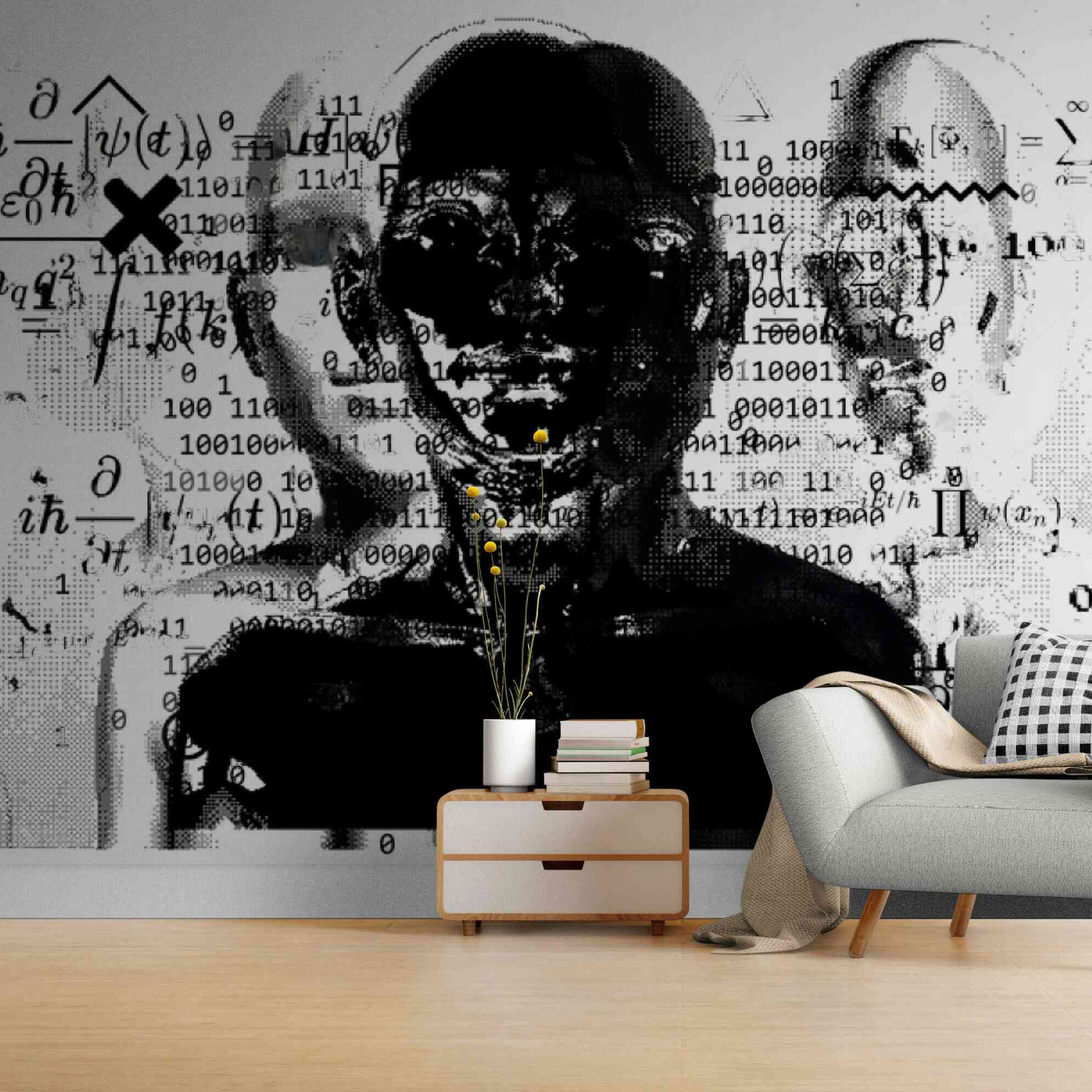 Cyberpunk Wall Mural - Cyber Girl Wallpaper mural Peel and S | Inspire ...