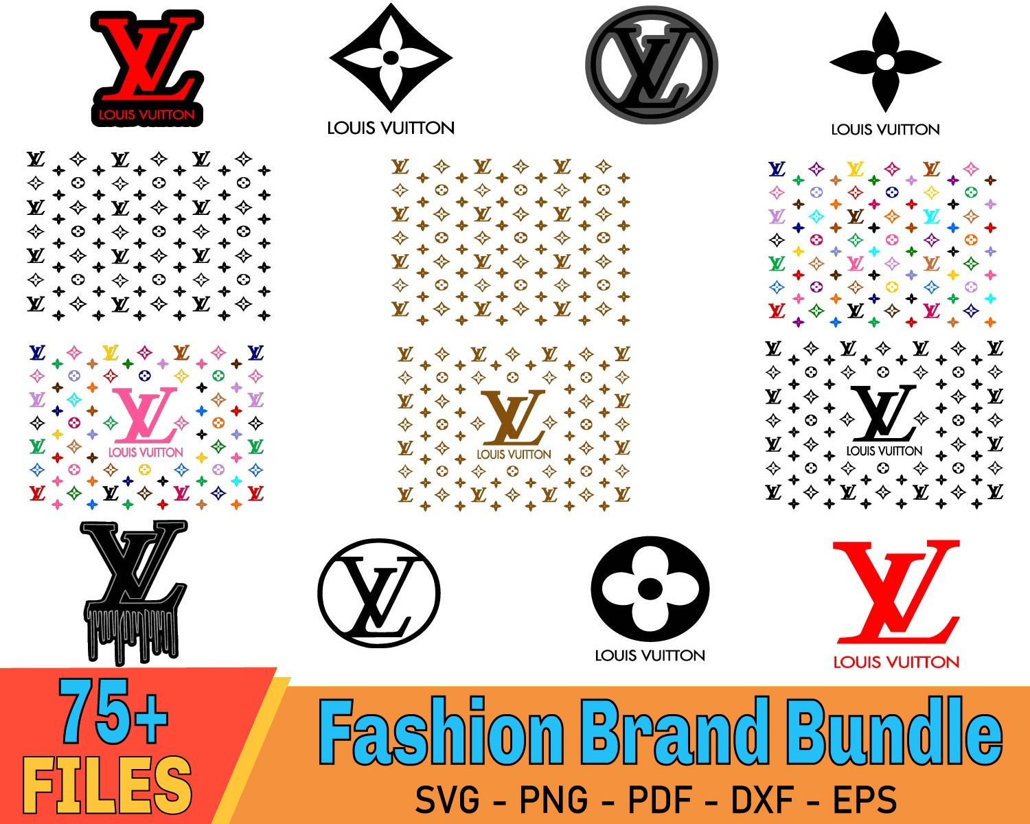 Brand Logo Svg Bundle, Luxury Brand Logo Svg, Fashion Brand | Inspire Uplift