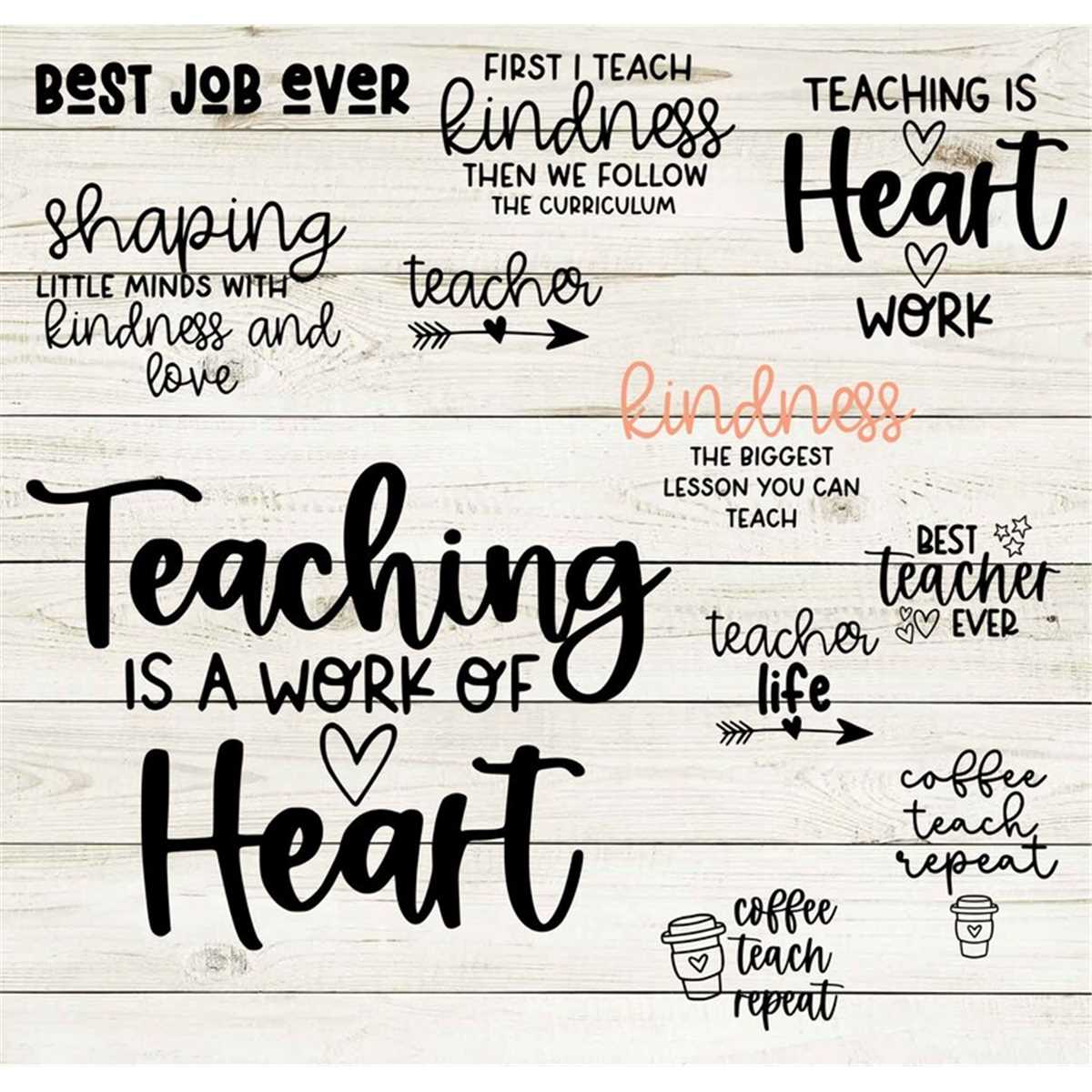Teacher Svg Bundle, Teacher Png Svg, Teacher svg for Cricut, - Inspire ...