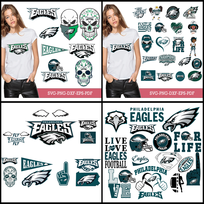 Philadelphia Eagles Bundle Svg, Eagles Svg, Eagles logo svg, | Inspire Uplift