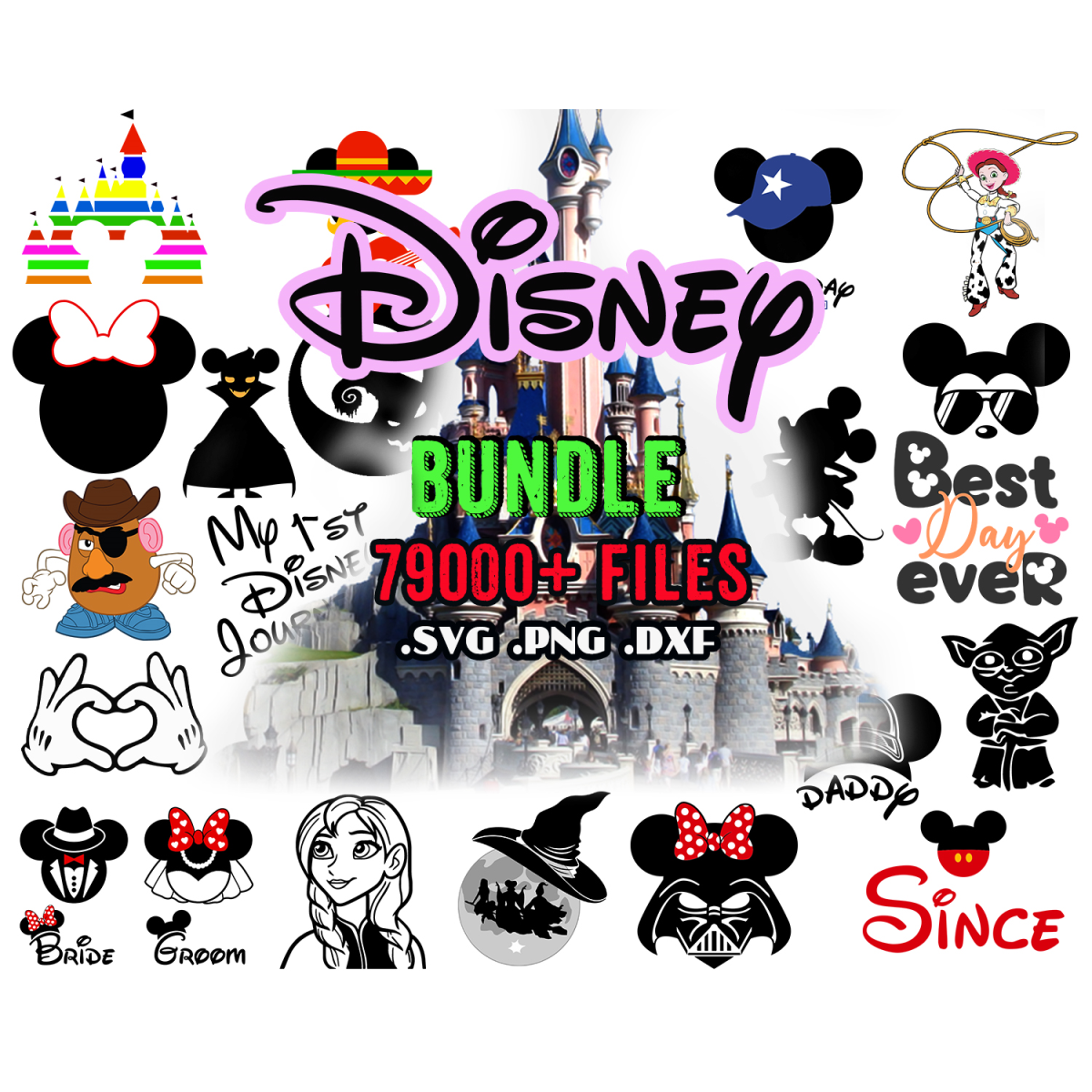 79000 Disney Bundle SVG | Inspire Uplift