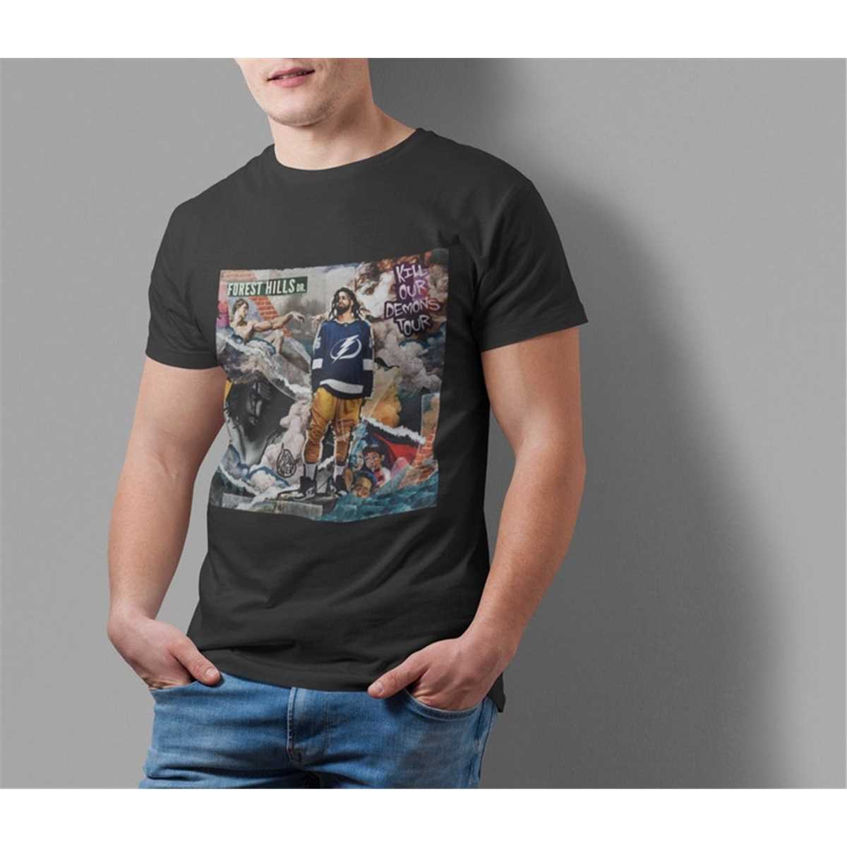 J Cole Collage Fan Art T shirt - Inspire Uplift